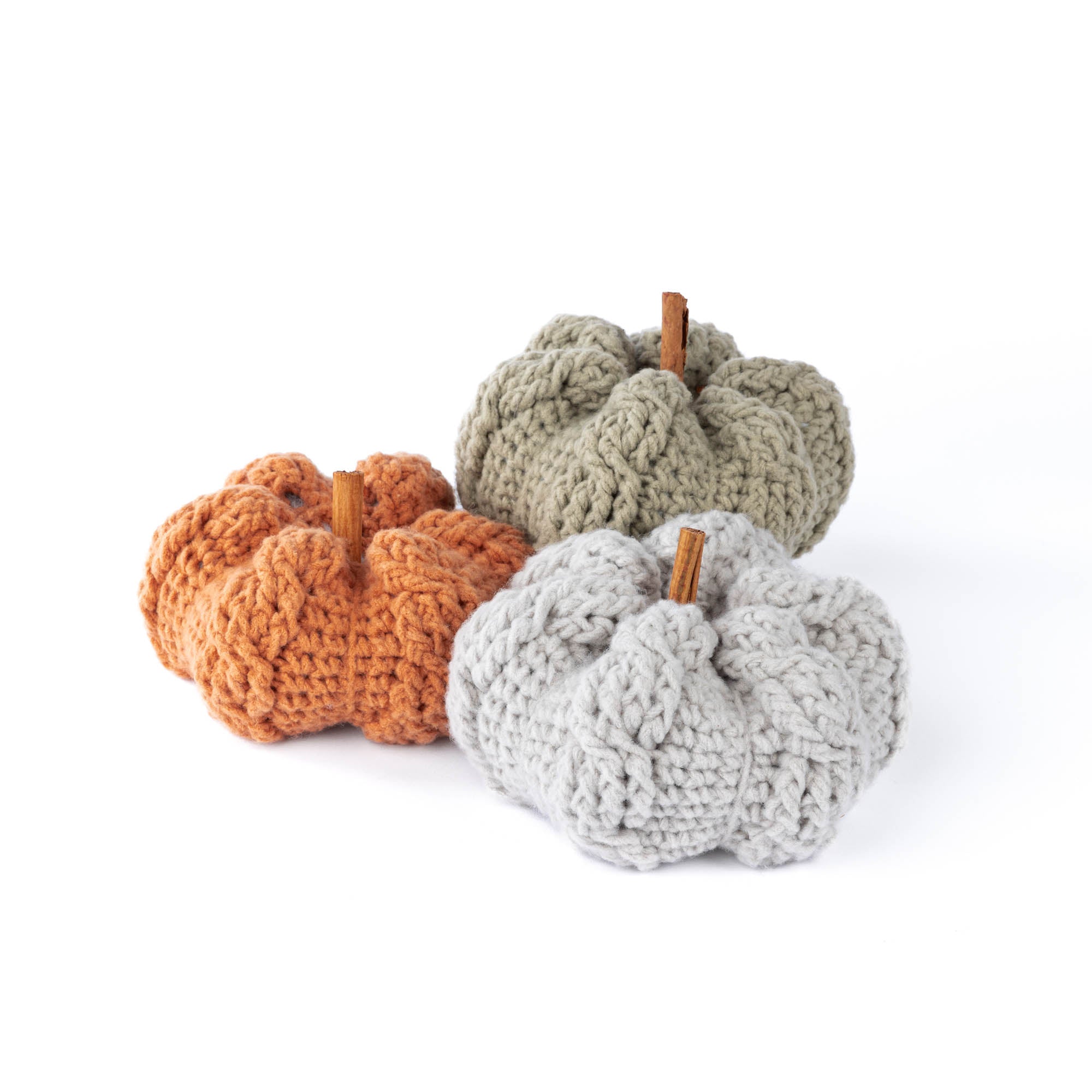 Free Bernat Cable Crochet Pumpkins Pattern | Yarnspirations