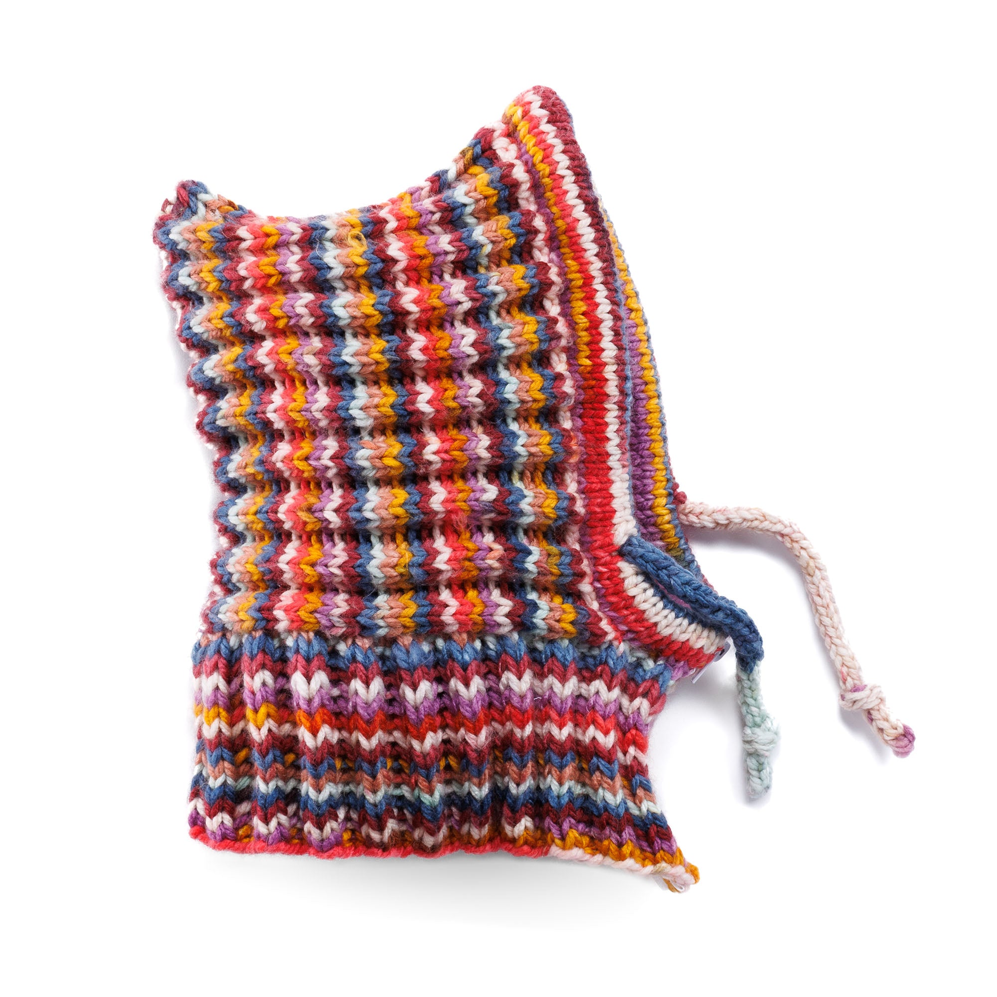 Free Intermediate Caron Double Brioche Stitch Knit Hood Pattern | Yarnspirations