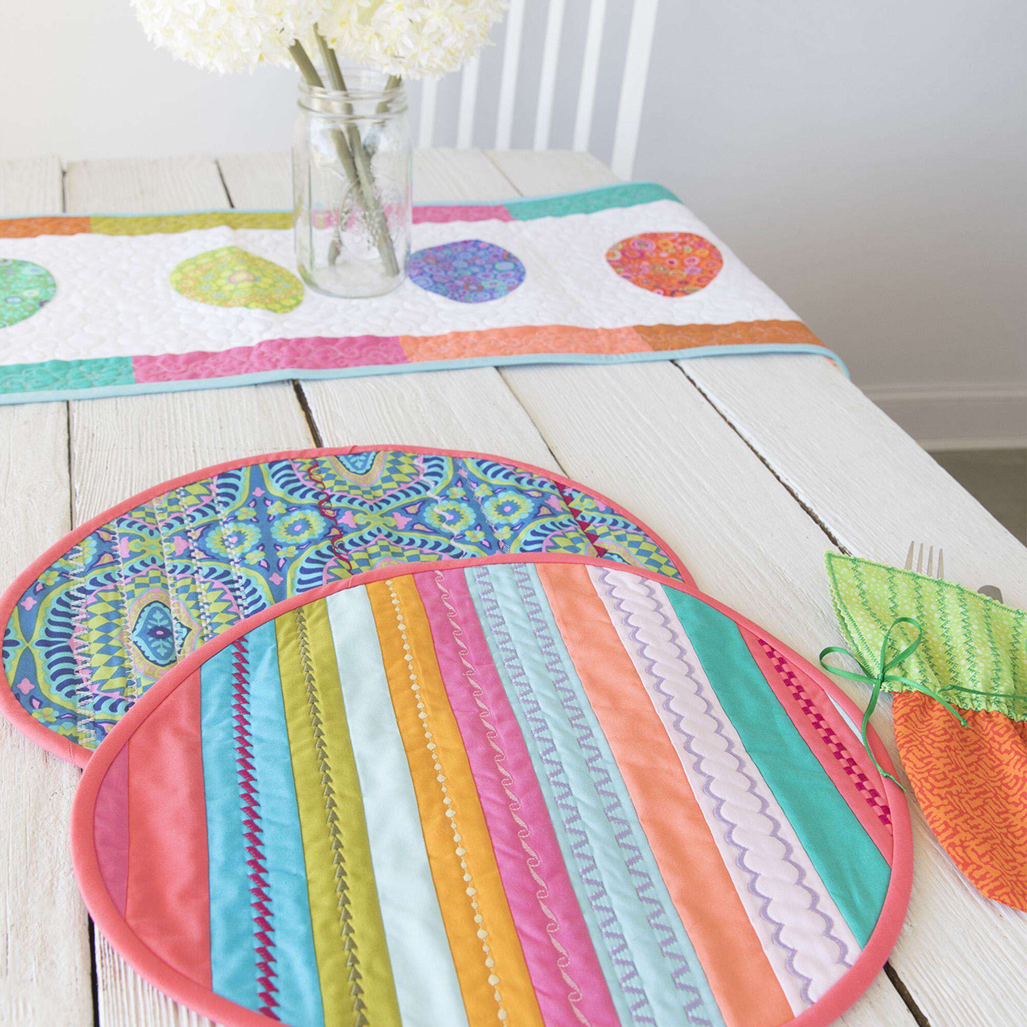 Free Easy Coats & Clark Easter Egg Place Mats Pretty In Pastels ...