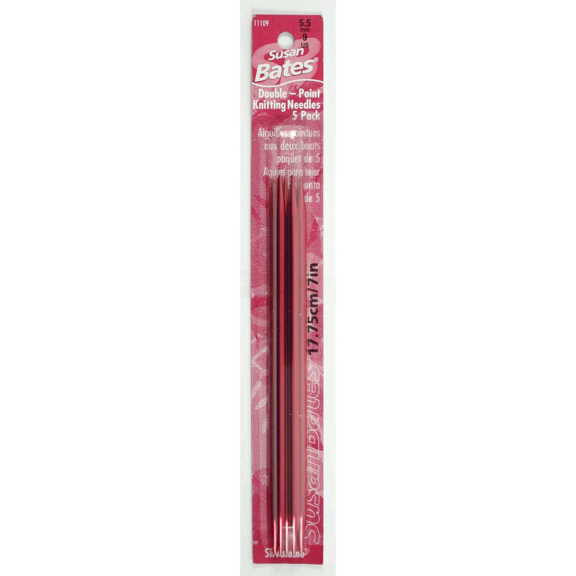 Susan Bates Silvalume 5 Pack, Double Point Knitting Needles ...