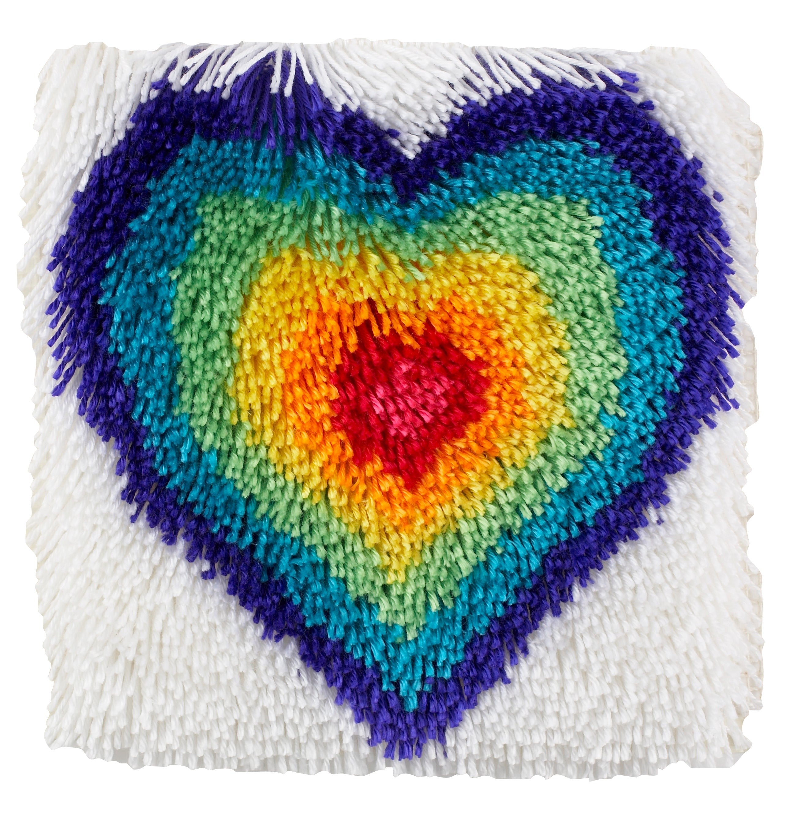 WonderArt Shaggy From The Heart Kit 12" x 12" | Yarnspirations