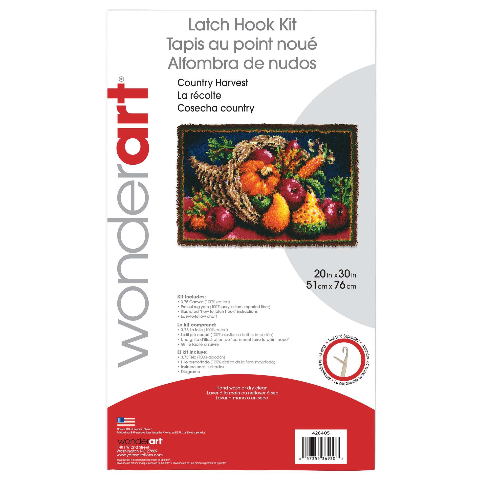 WonderArt Classic Country Harvest Kit 20" x 30" | Yarnspirations