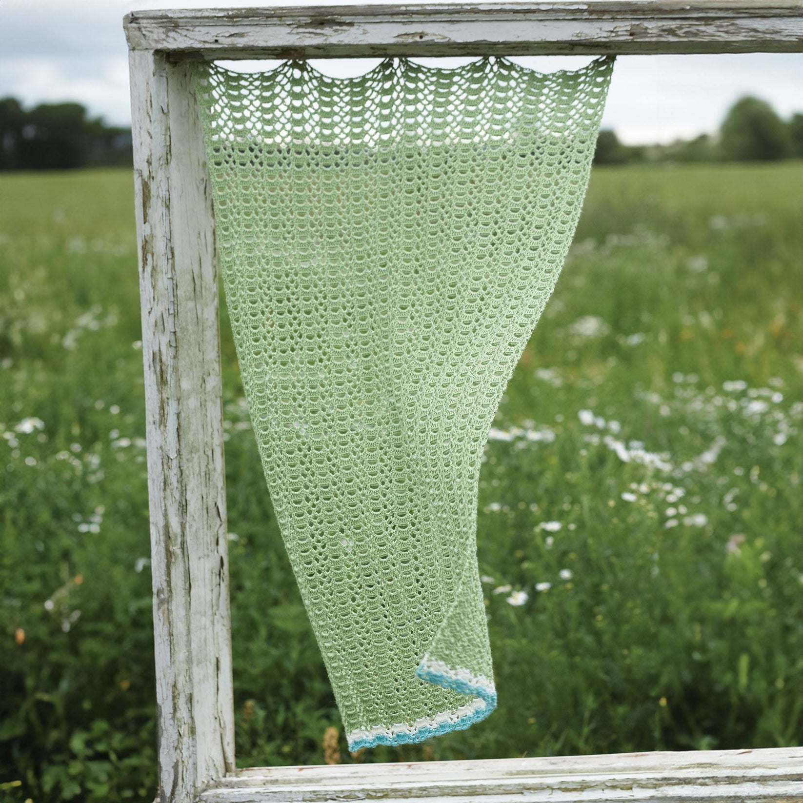 Free Easy Aunt Lydia’s Crochet Shell Stitch Curtain Panel Pattern ...