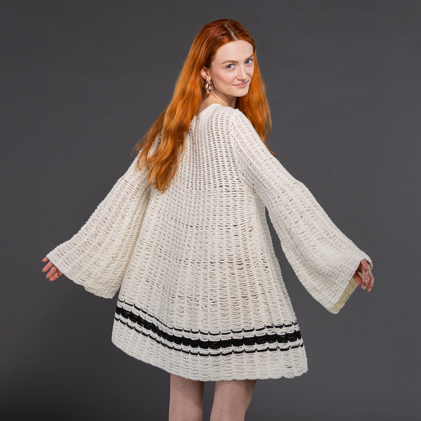 Free Intermediate Bernat Crochet Trapeze Dress Pattern | Yarnspirations