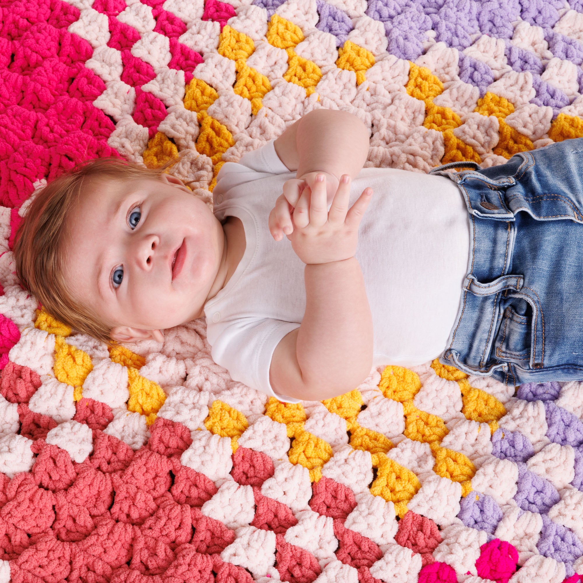 Free Intermediate Bernat With All My Heart Crochet Blanket Pattern ...
