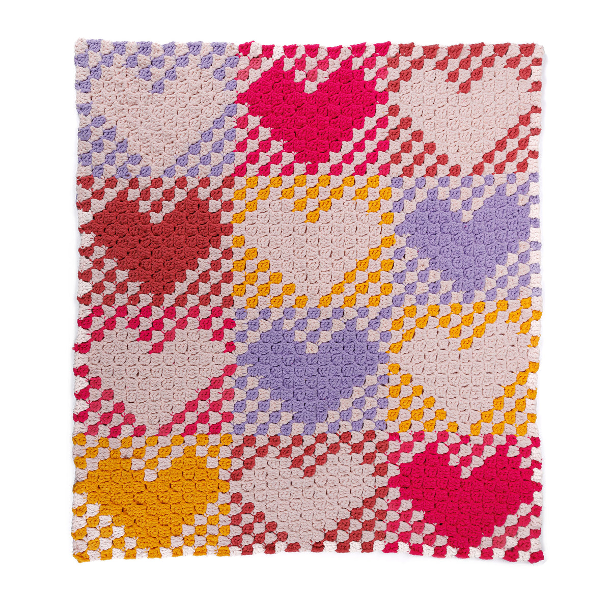 Free Intermediate Bernat With All My Heart Crochet Blanket Pattern ...