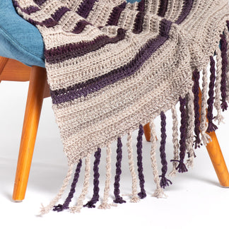 Free Easy Bernat Random Stripes Crochet Lapghan Pattern | Yarnspirations