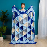 Free Intermediate Bernat Tessellated Triangles Crochet Throw Pattern ...