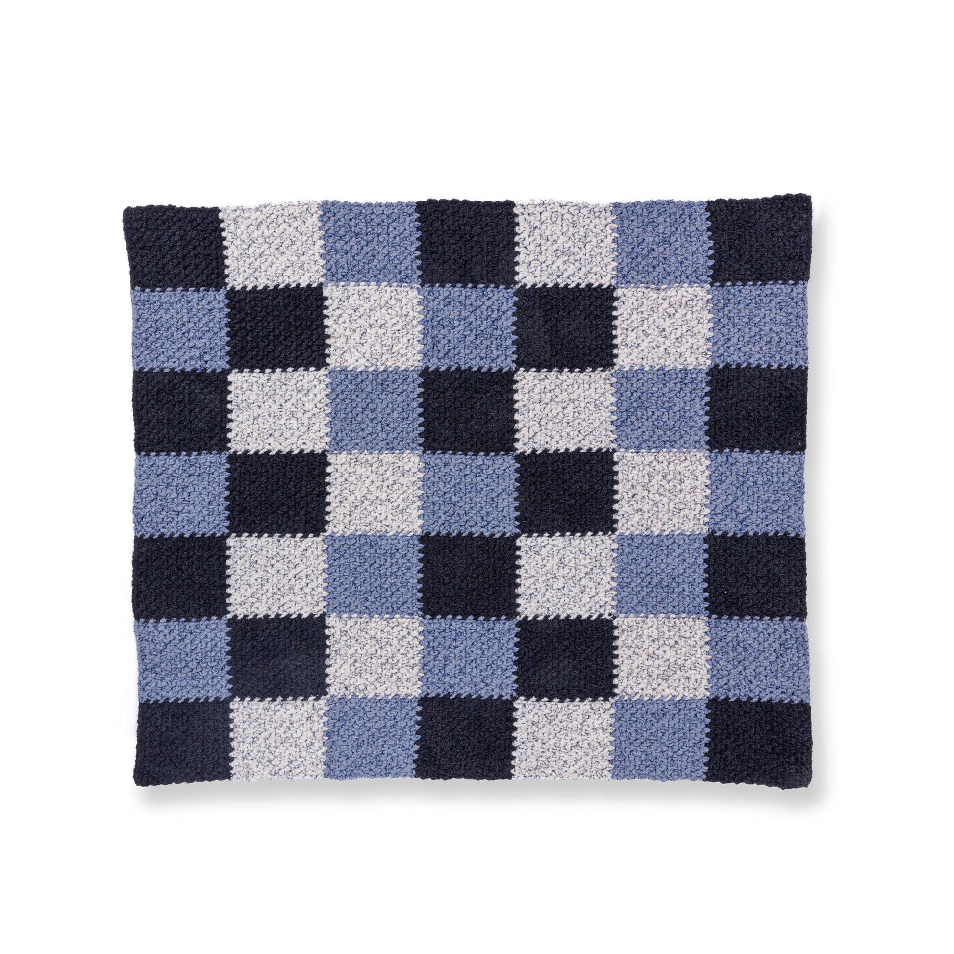 Free Easy Bernat Checks & Balances Crochet Blanket Pattern | Yarnspirations
