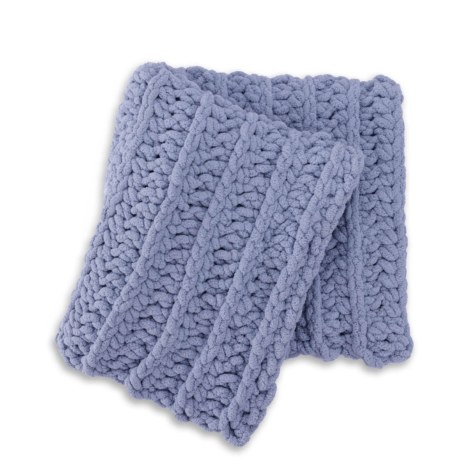 Free Beginner Bernat Big Ridges Crochet Blanket Pattern | Yarnspirations