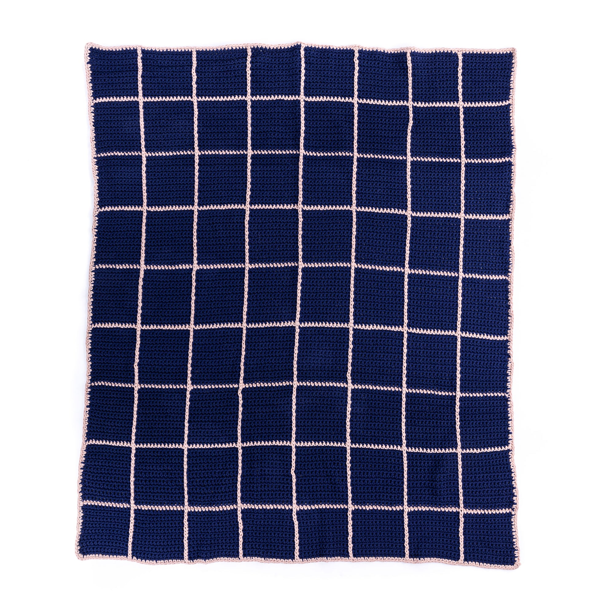 Free Easy Bernat Crochet Dusk & Dawn Windowpane Blanket Pattern ...