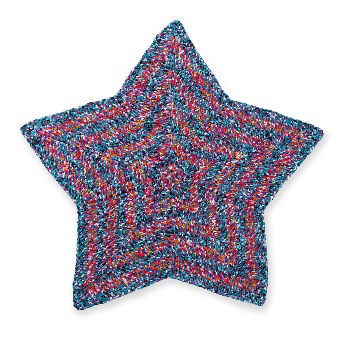 Free Easy Bernat Stripy Star Crochet Blanket Pattern | Yarnspirations