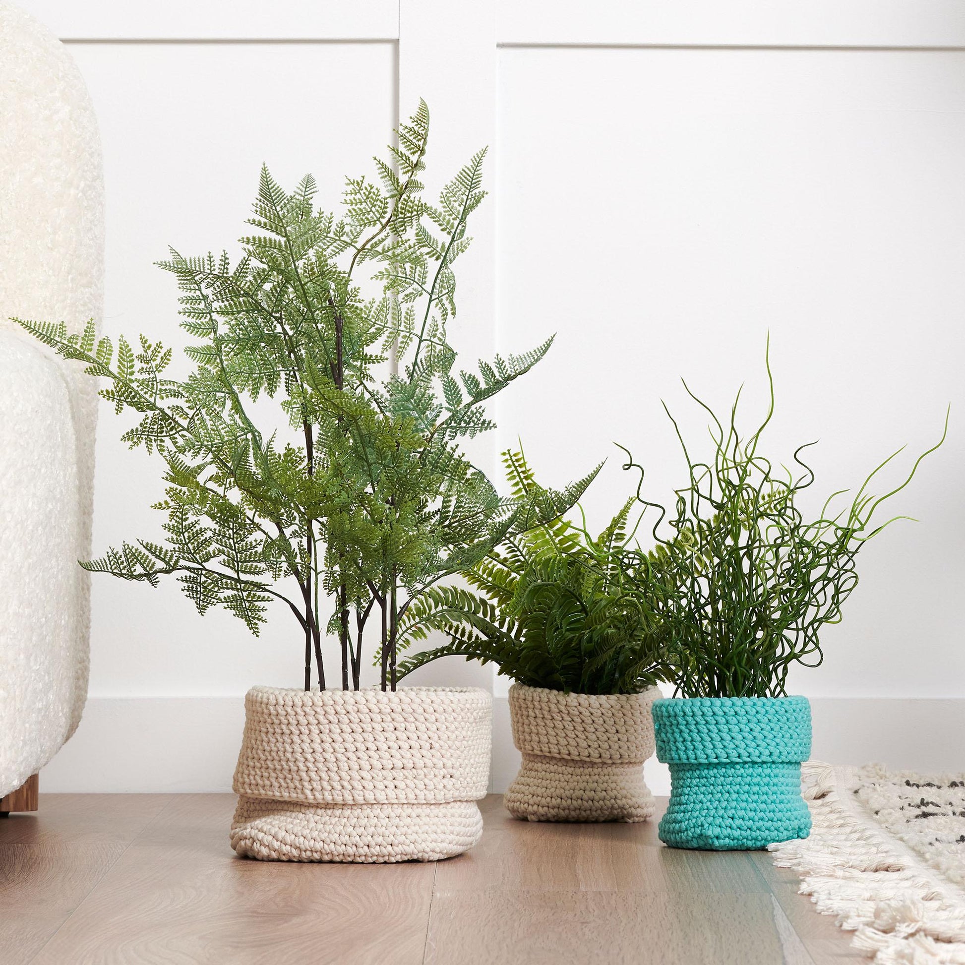 Free Beginner Bernat Beginner Dynamic Duo Baskets Crochet Pattern ...