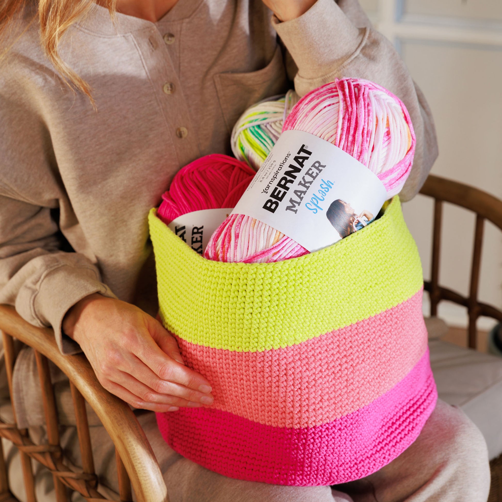 Bernat Crochet Chroma Basket | Yarnspirations