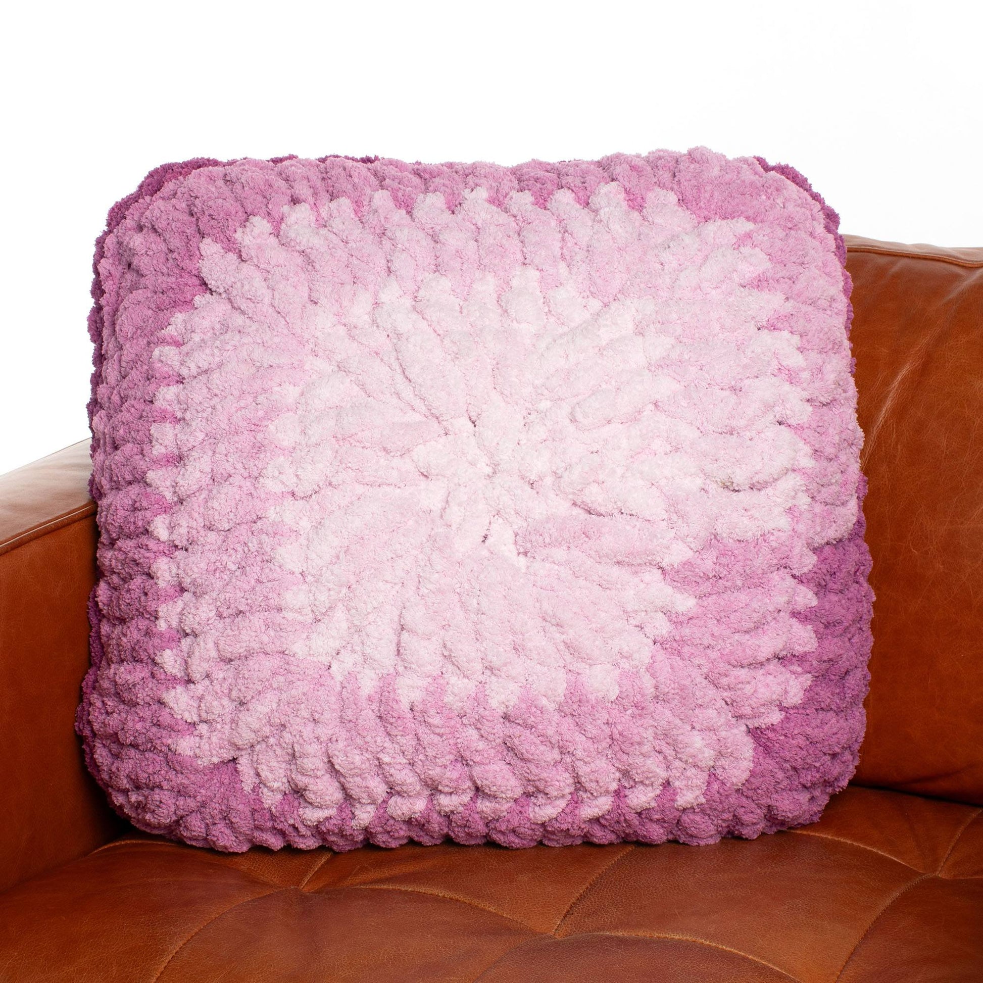 Free Easy Bernat Radiant Crochet Pillow Pattern | Yarnspirations