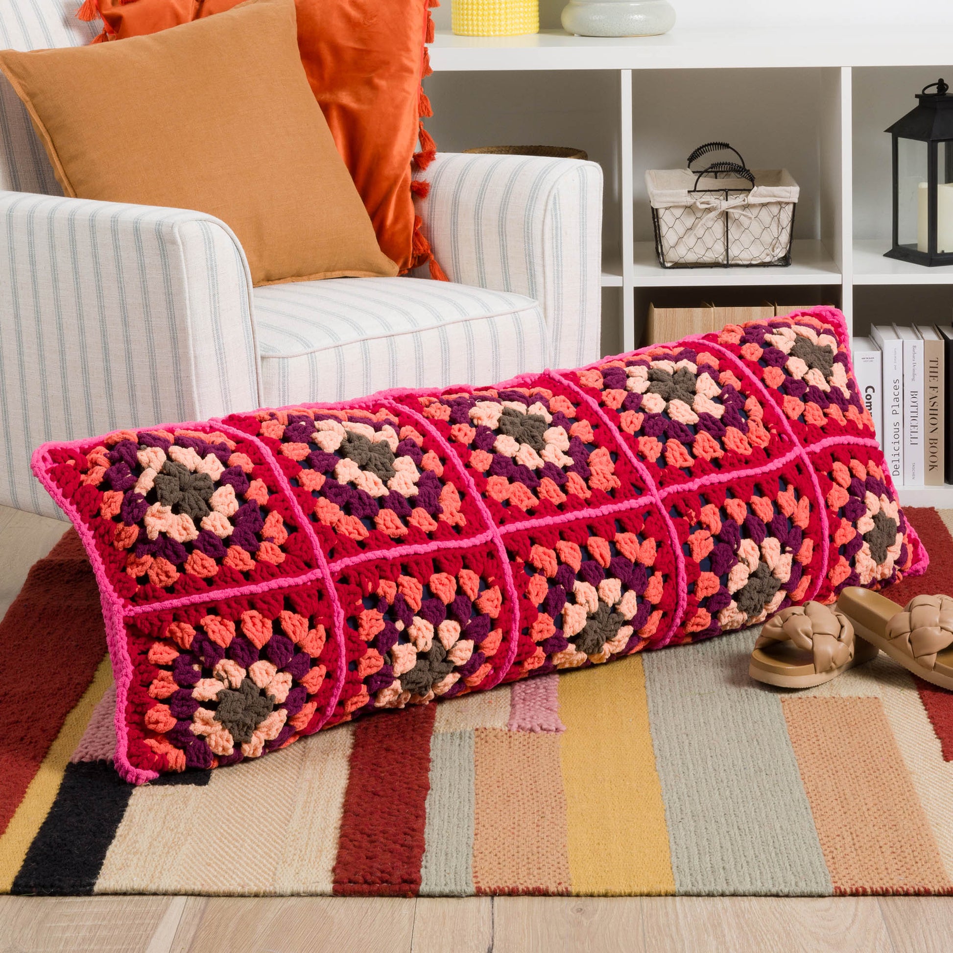 Free Easy Bernat Crochet Square Serenity Body Pillow Pattern ...