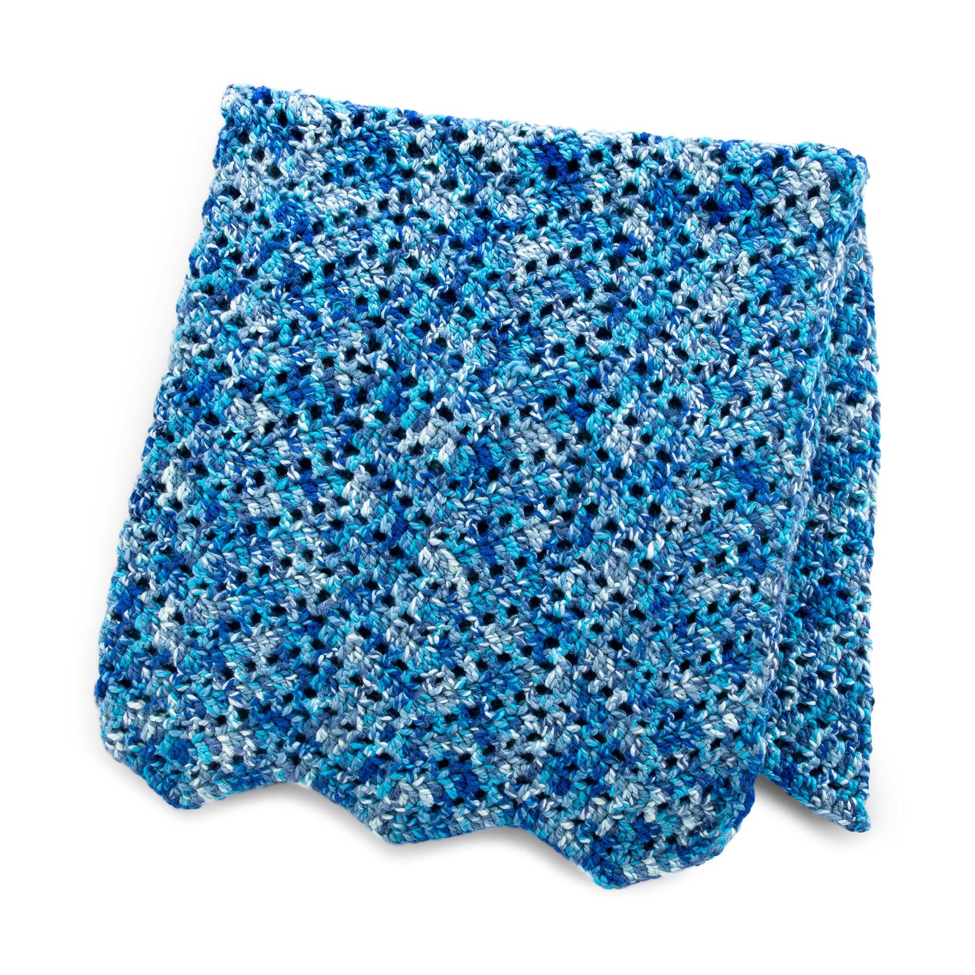 Free Easy Bernat Spark Cozy Crochet Ripple Blanket Pattern | Yarnspirations