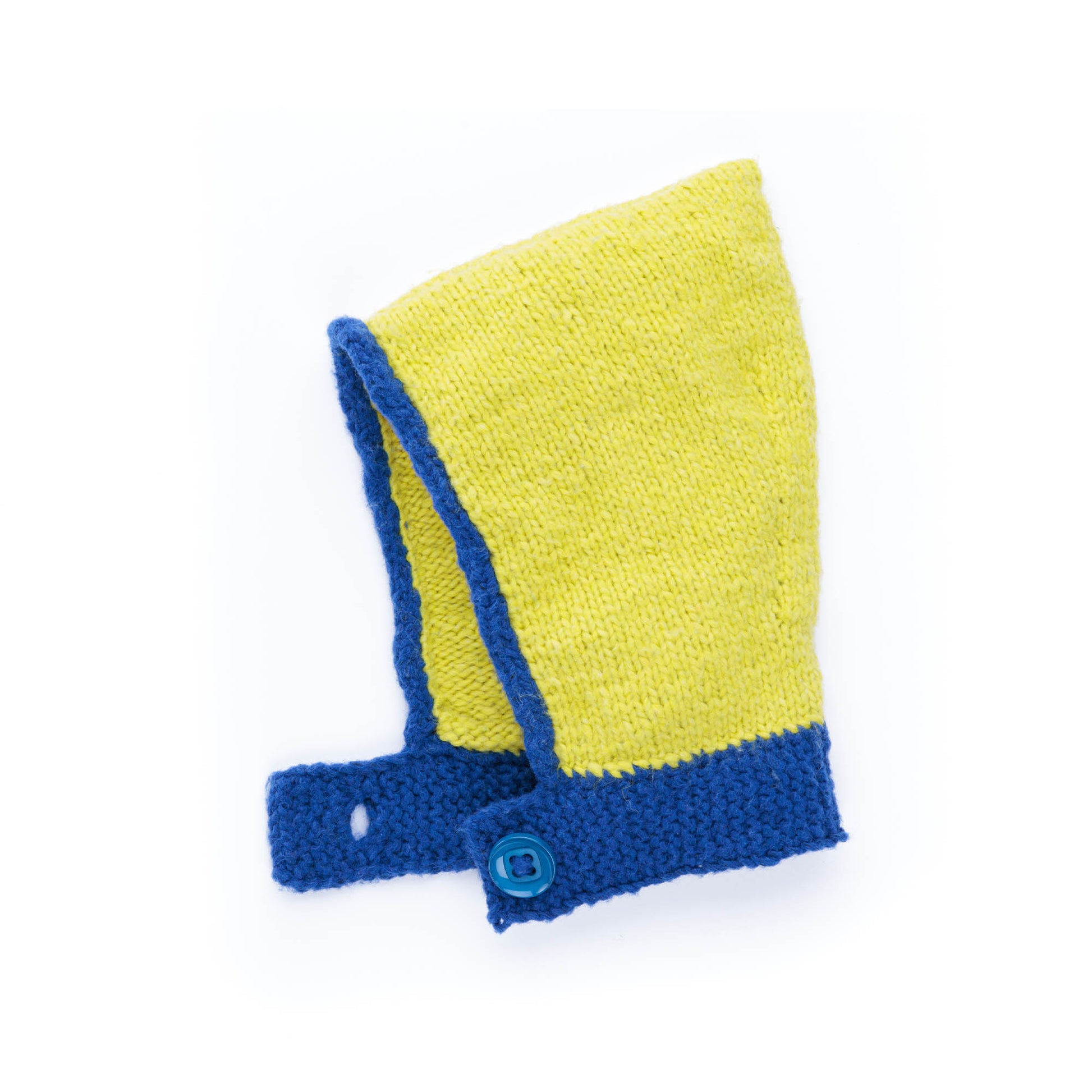 Free Beginner Bernat High Contrast Knit Hood Pattern | Yarnspirations