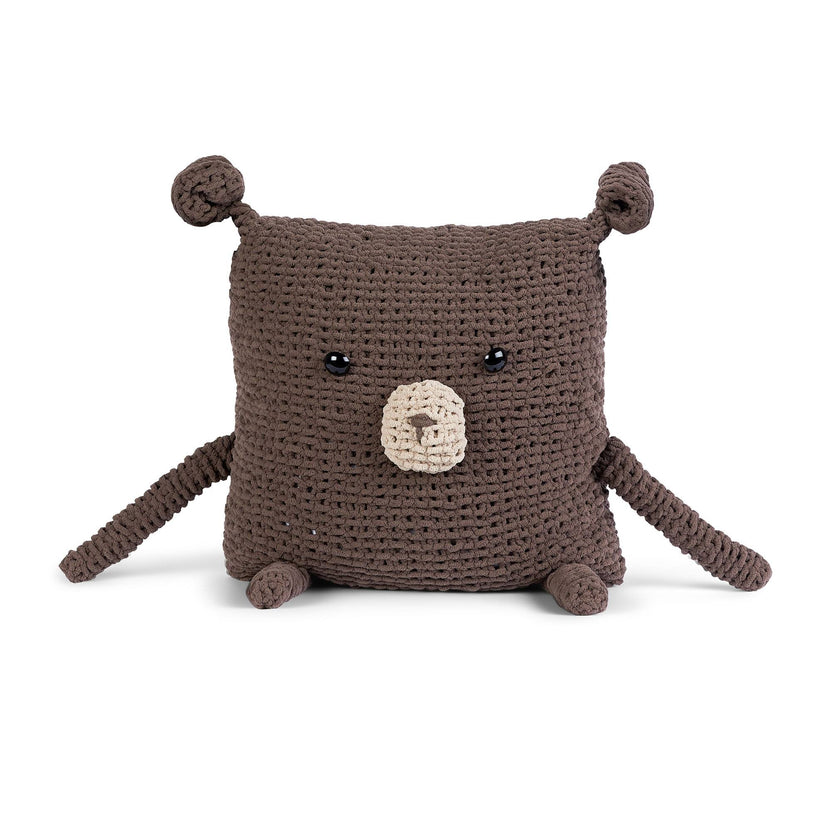 Free Beginner Bernat Knit Square Bear Pattern | Yarnspirations
