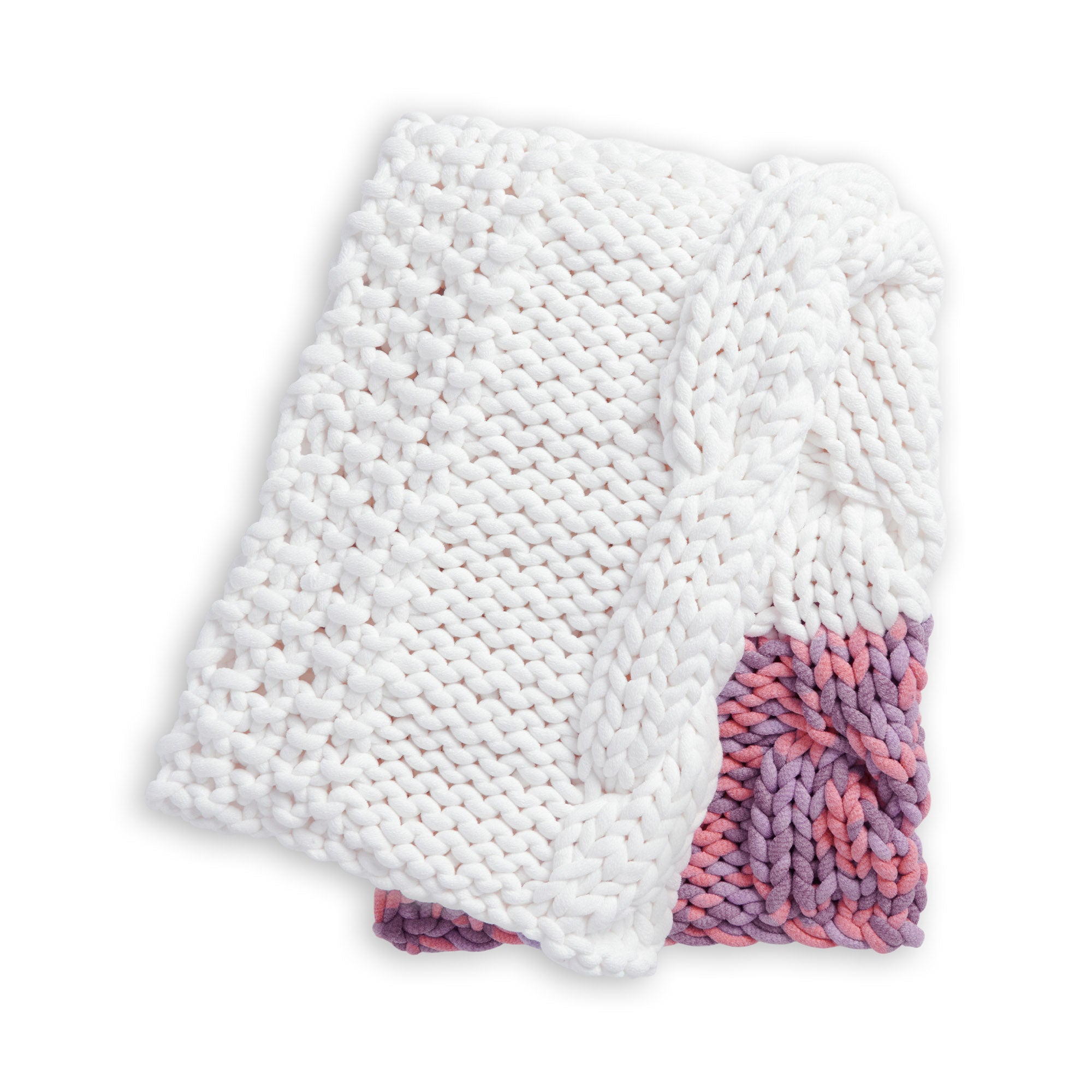 Free Bernat Conspicuous Cable Knit Lapghan Pattern | Yarnspirations