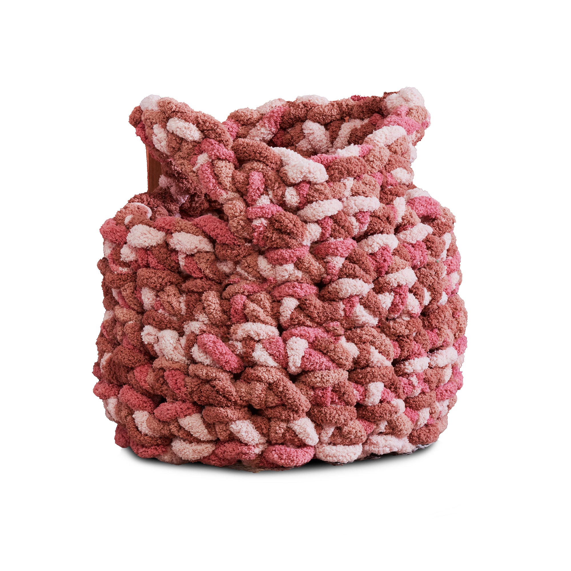 Free Beginner Bernat Finger Crochet Basket Bag Pattern | Yarnspirations