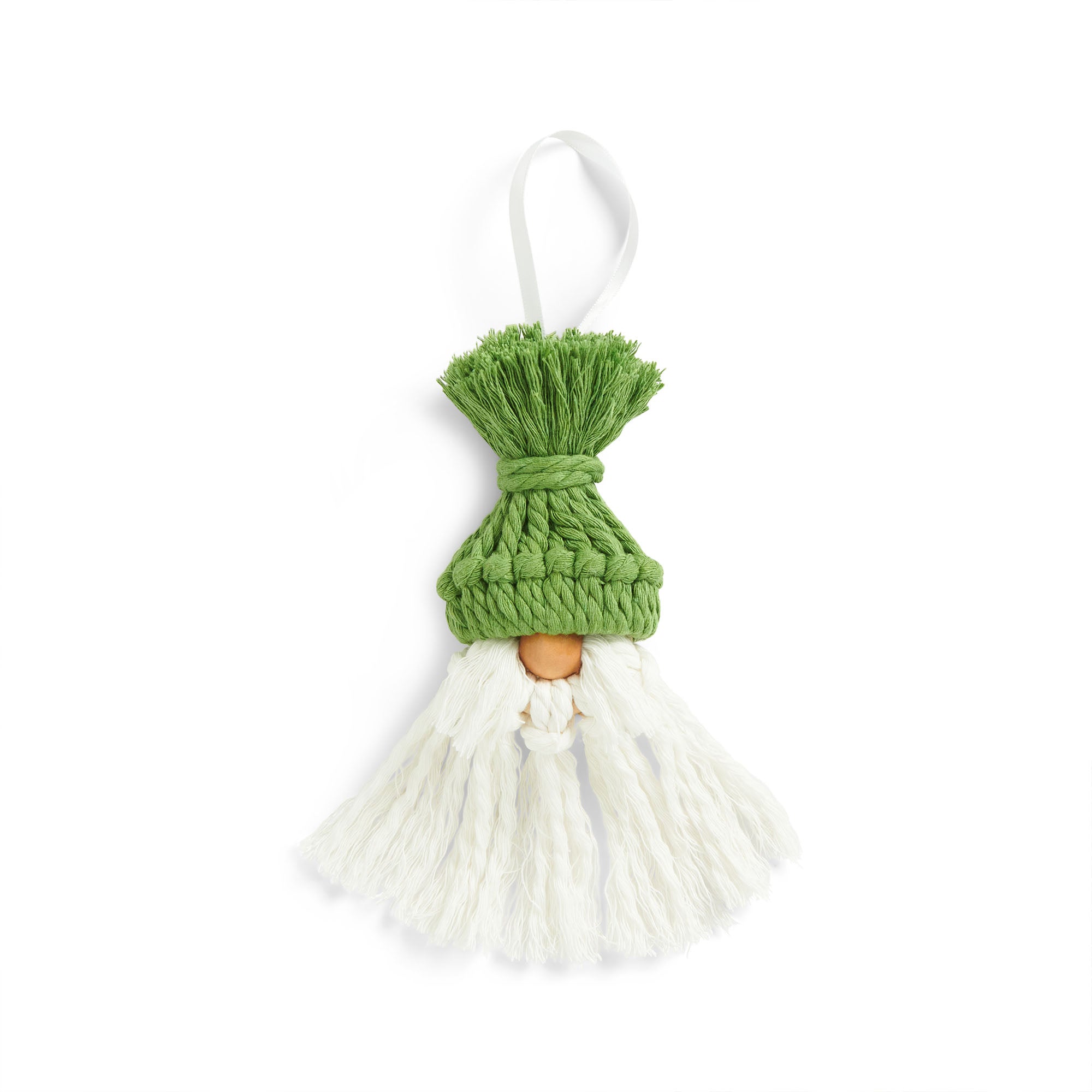 Free Easy Bernat Macrame Themed Ornament Craft Pattern | Yarnspirations