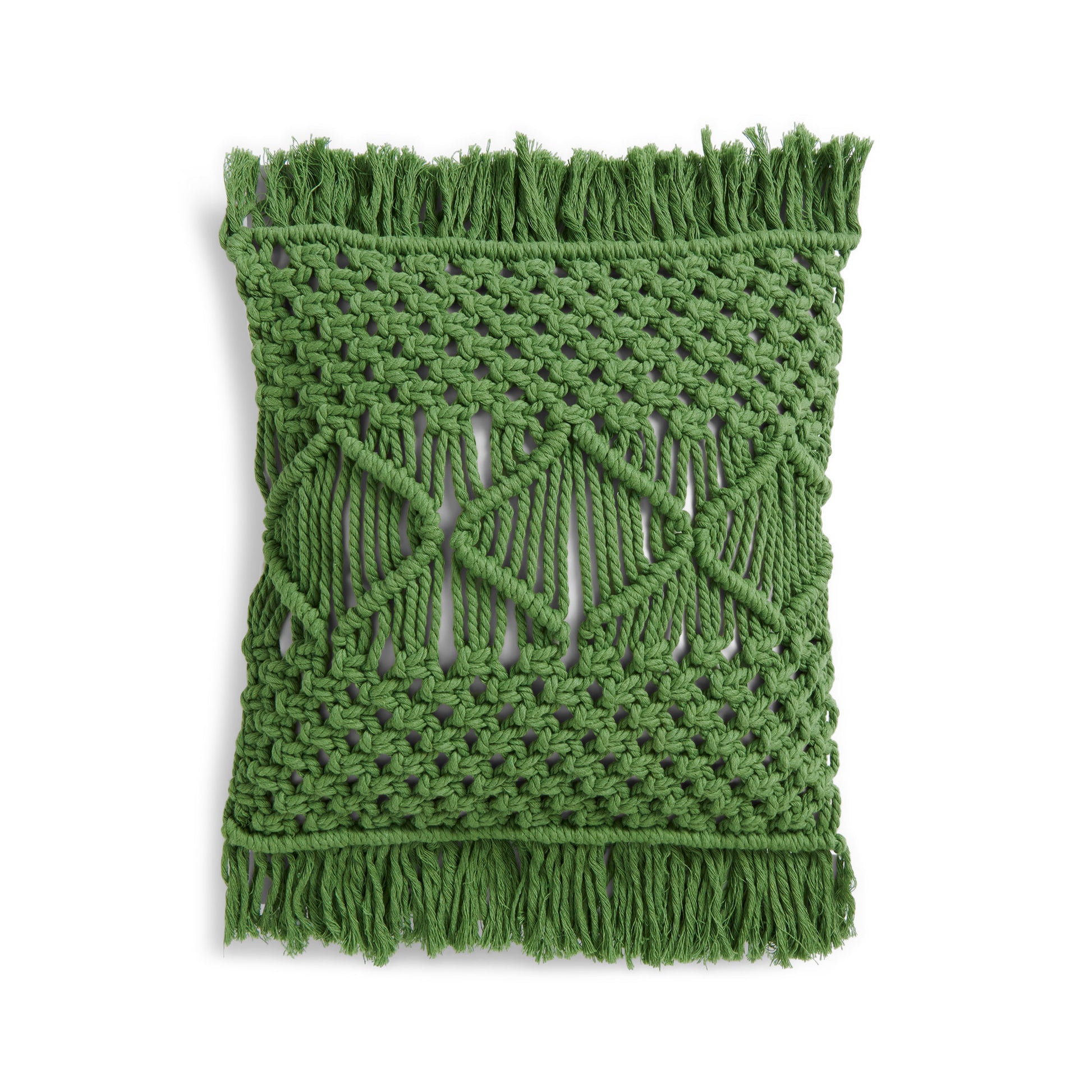Free Easy Bernat Macrame Pillow Craft Pattern | Yarnspirations