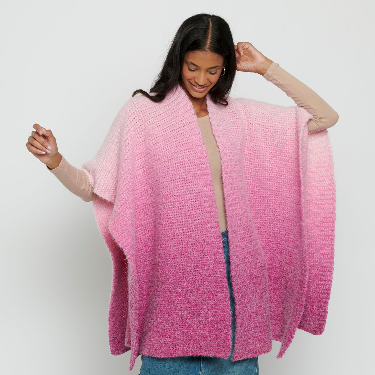 Free Beginner Caron 2-Piece Shawl Crochet Pattern | Yarnspirations