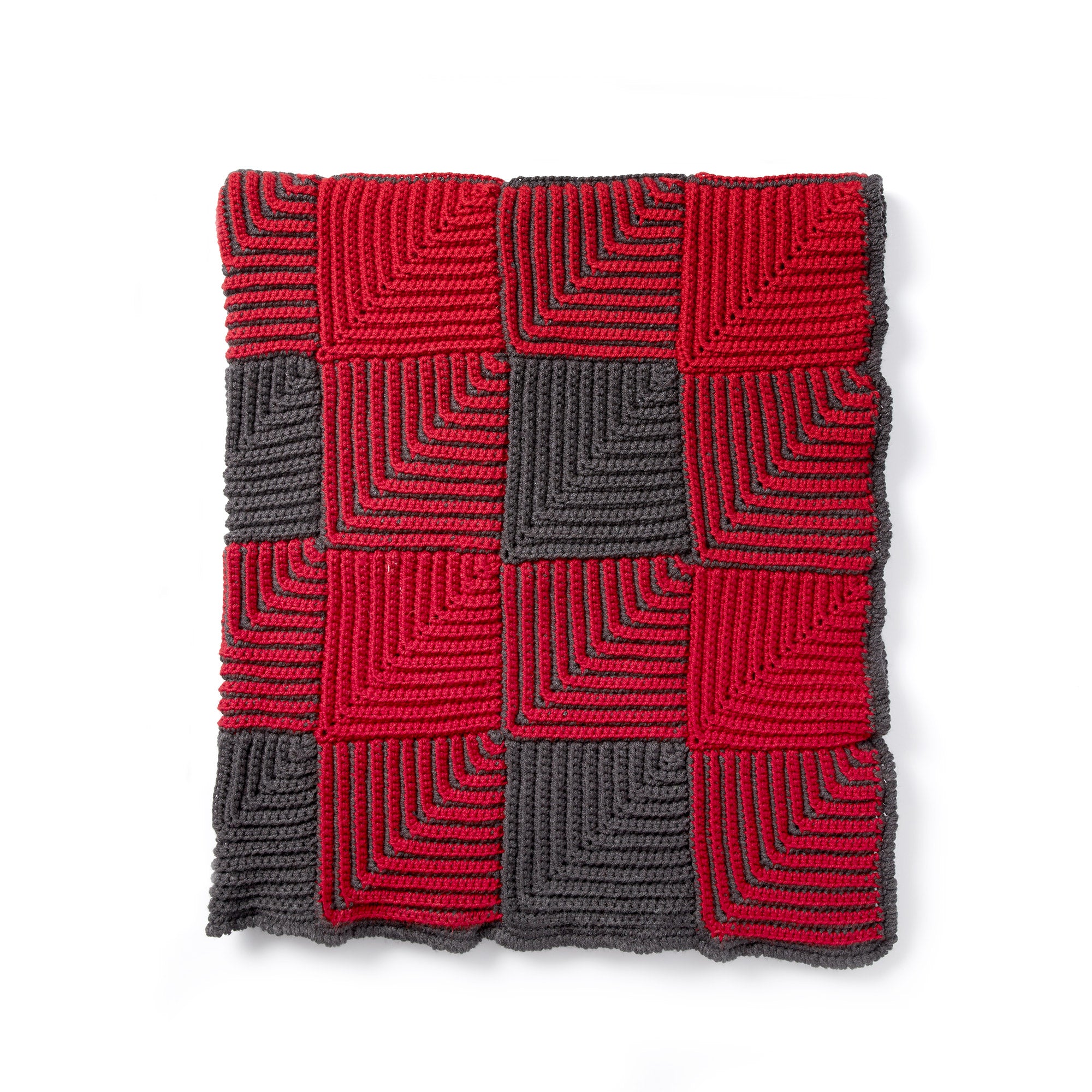 Free Easy Caron Buffalo Miter Blanket Crochet Pattern | Yarnspirations