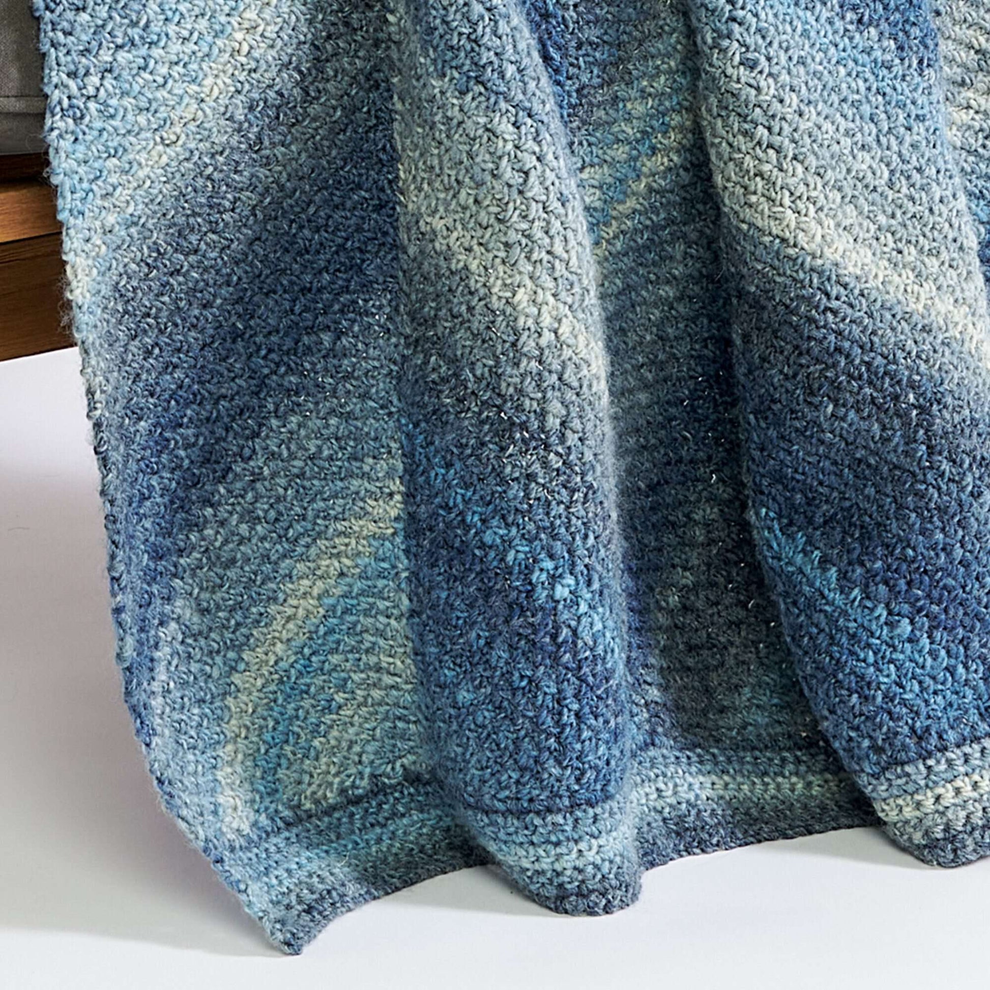 Free Easy Caron Bias Panels Blanket Crochet Pattern | Yarnspirations