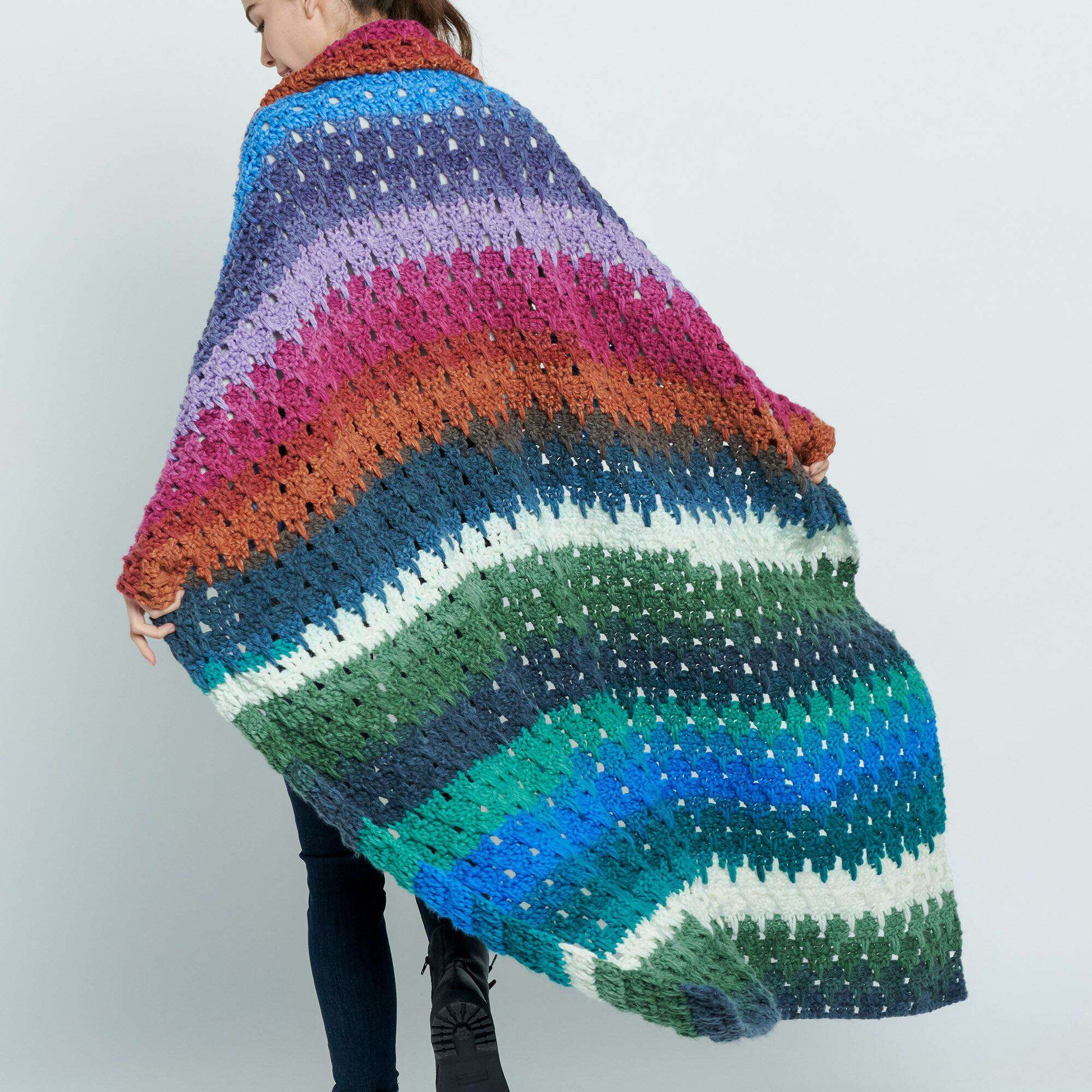 Free Easy Caron Warm & Cool Blanket Crochet Pattern | Yarnspirations