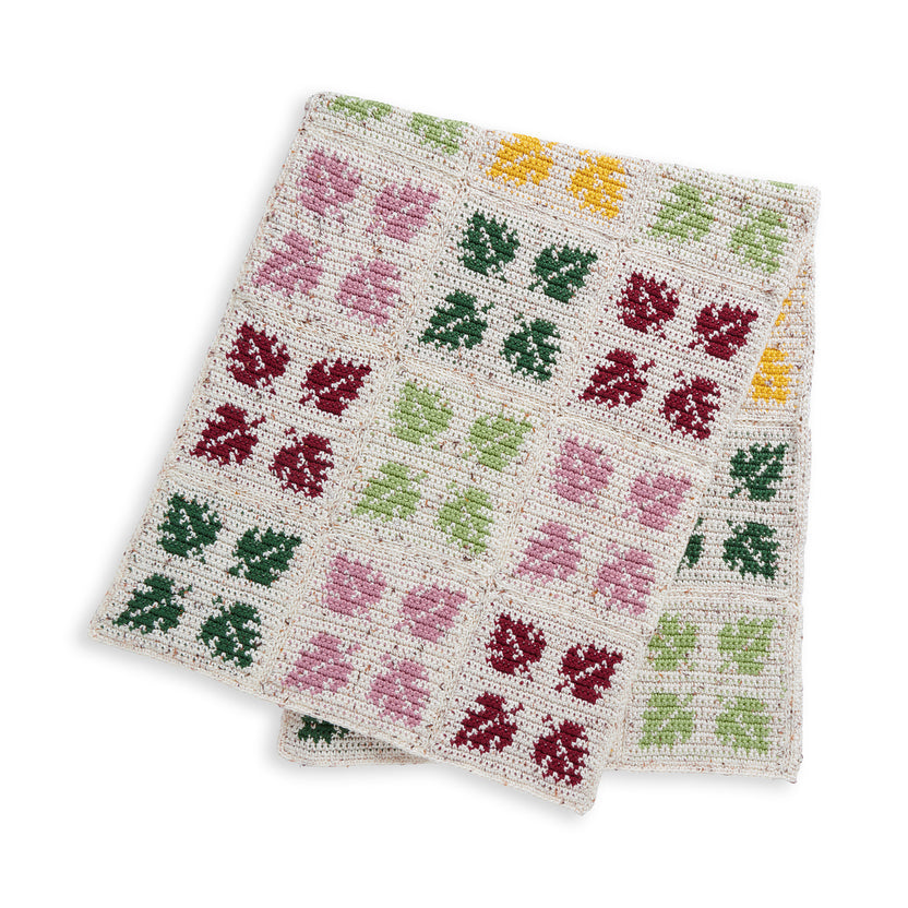 Free Caron Botanical Beauty Blanket Crochet Pattern | Yarnspirations