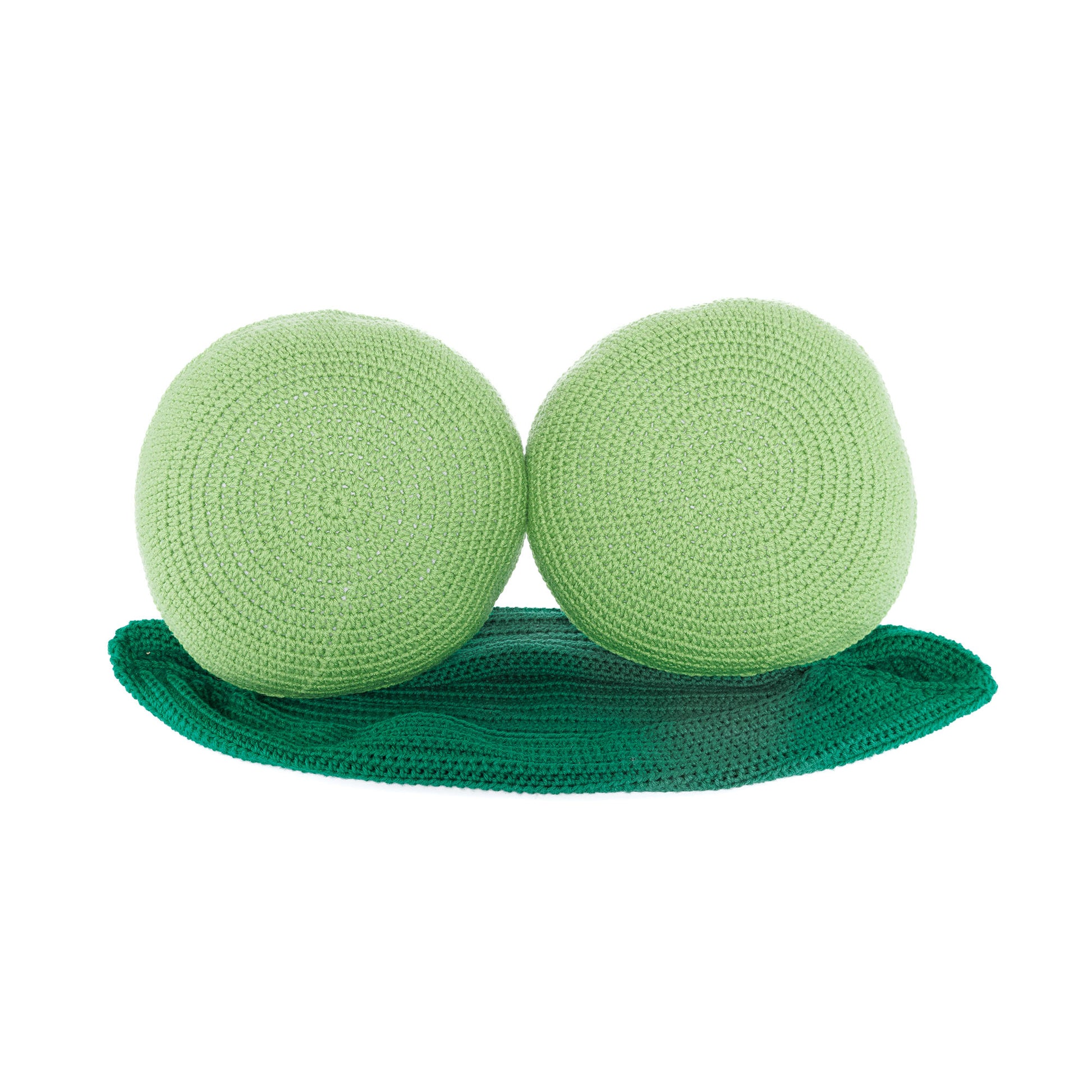 Free Easy Caron Pea Pod Crochet Pillow Pals Pattern | Yarnspirations