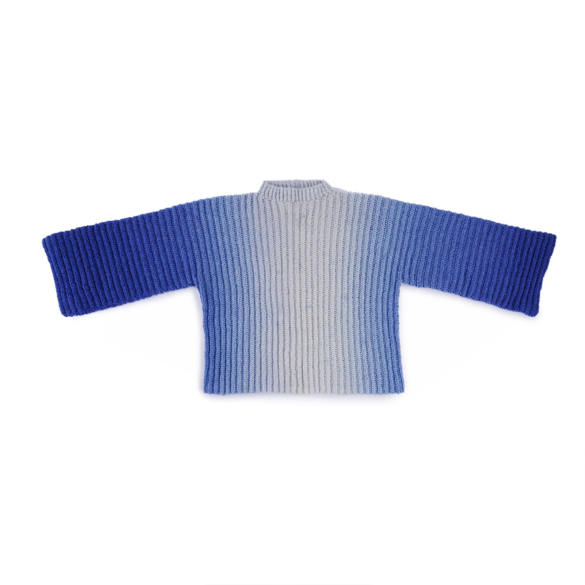 Free Easy Caron Side to Side Crochet Pullover Pattern | Yarnspirations