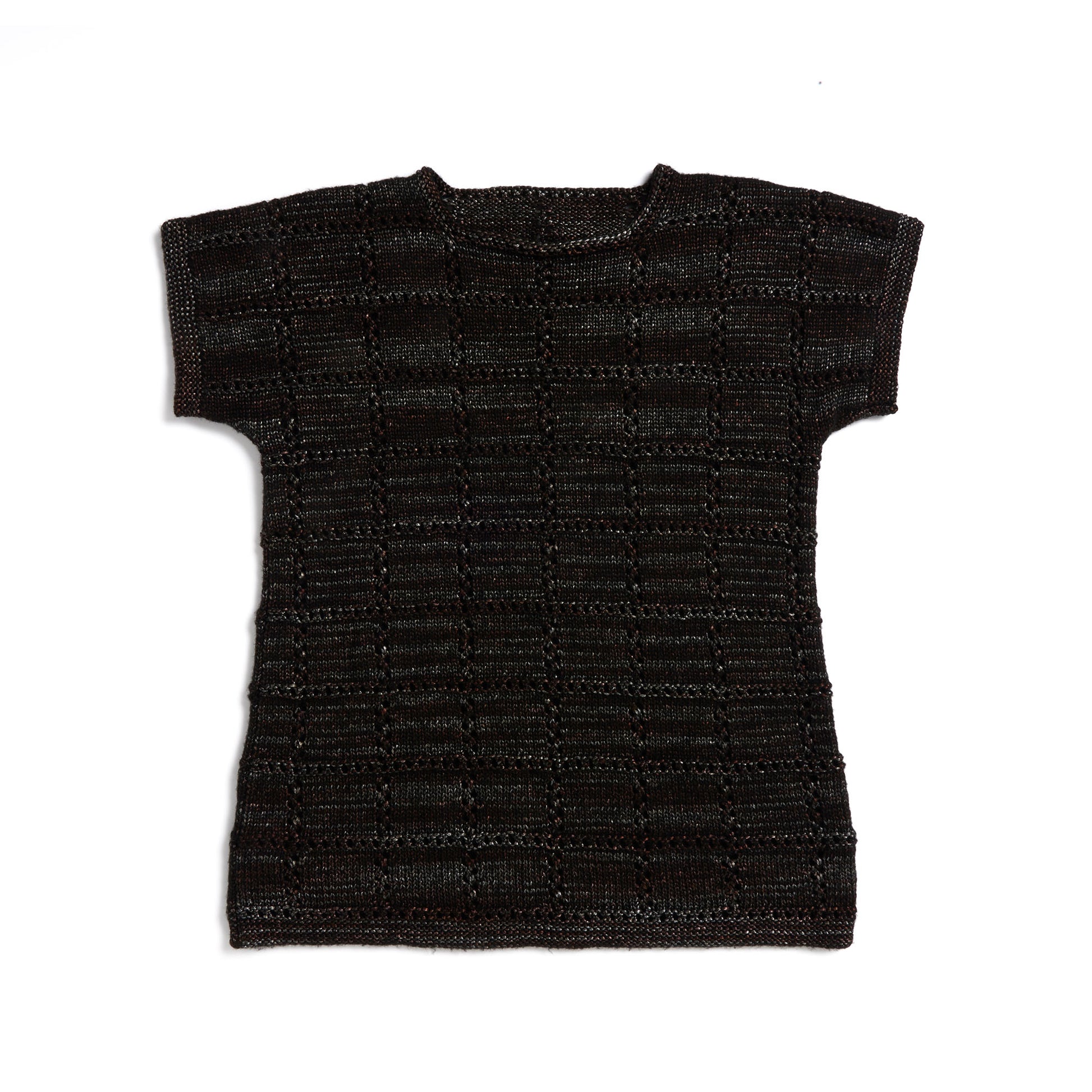 Free Intermediate Caron Knit Boxy Tunic Tee Pattern | Yarnspirations