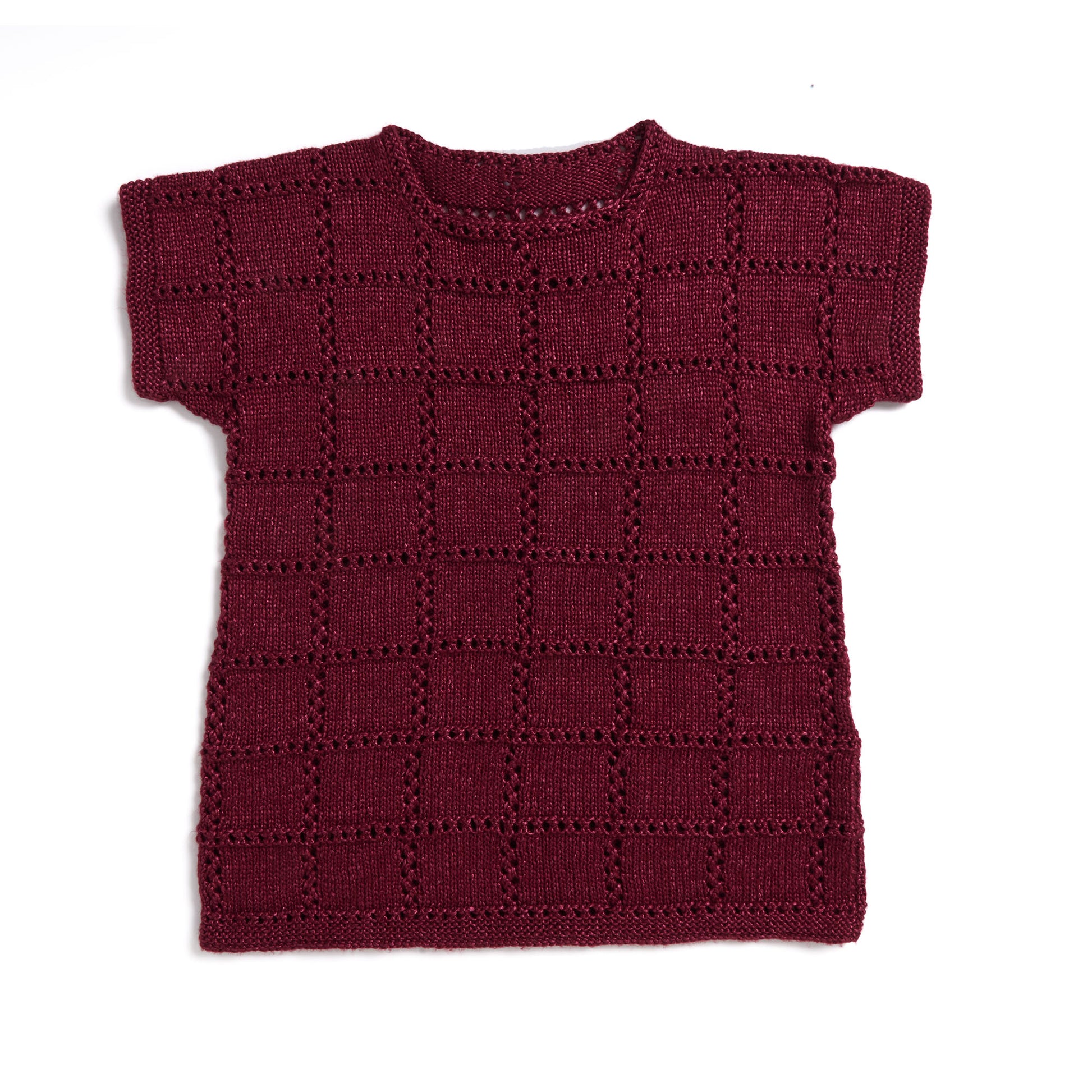 Free Intermediate Caron Knit Boxy Tunic Tee Pattern | Yarnspirations