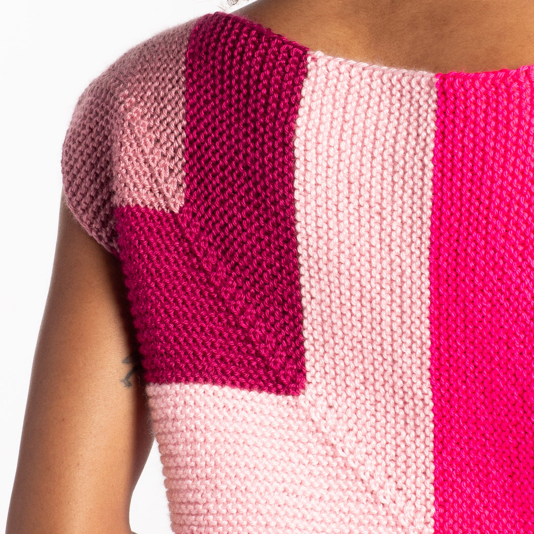 Free Easy Caron Mitered Angled Vest Knitting Pattern | Yarnspirations