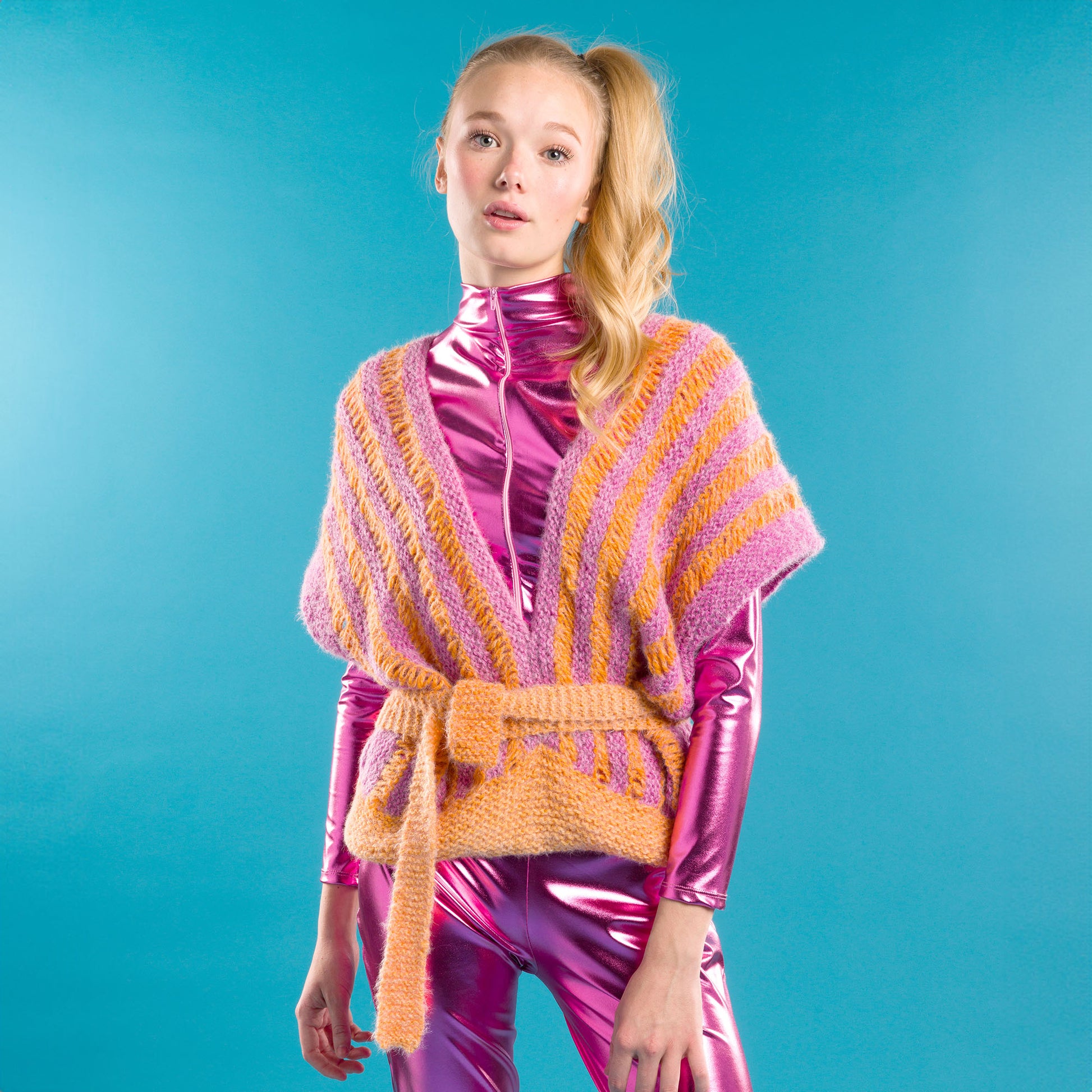 Free Beginner Caron Halo Drop It Like It's Hot Knit Top Pattern ...