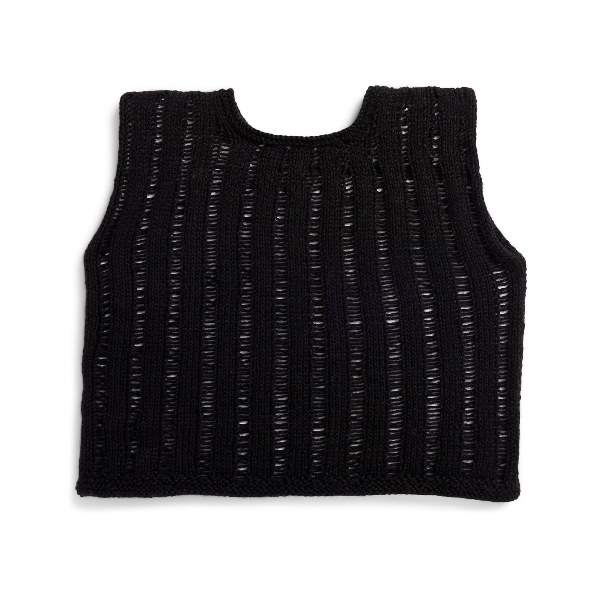 Free Easy Caron Let It Slide Knit Top Pattern | Yarnspirations