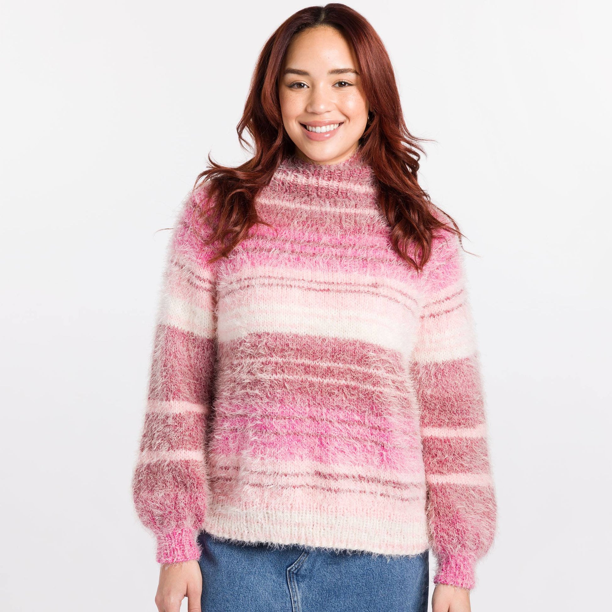 Free Caron Simple Knit Pullover Pattern | Yarnspirations