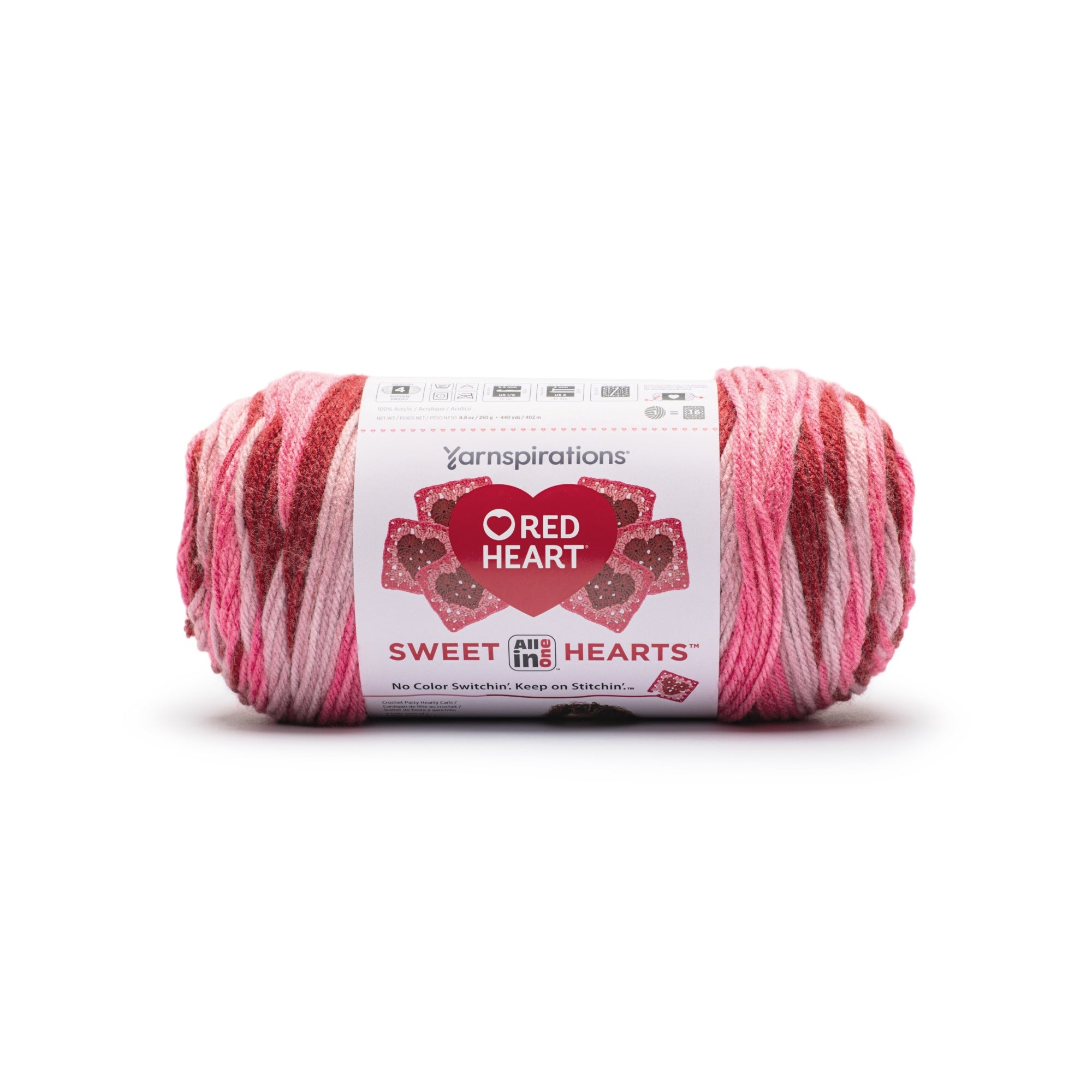 Red Heart All In One Sweet Hearts Yarn (250g/8.8oz) | Yarnspirations