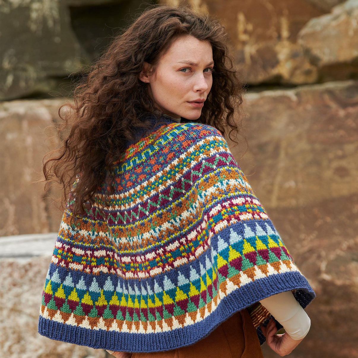 Free Patons Color Kaleidoscope Poncho Knitting Pattern | Yarnspirations