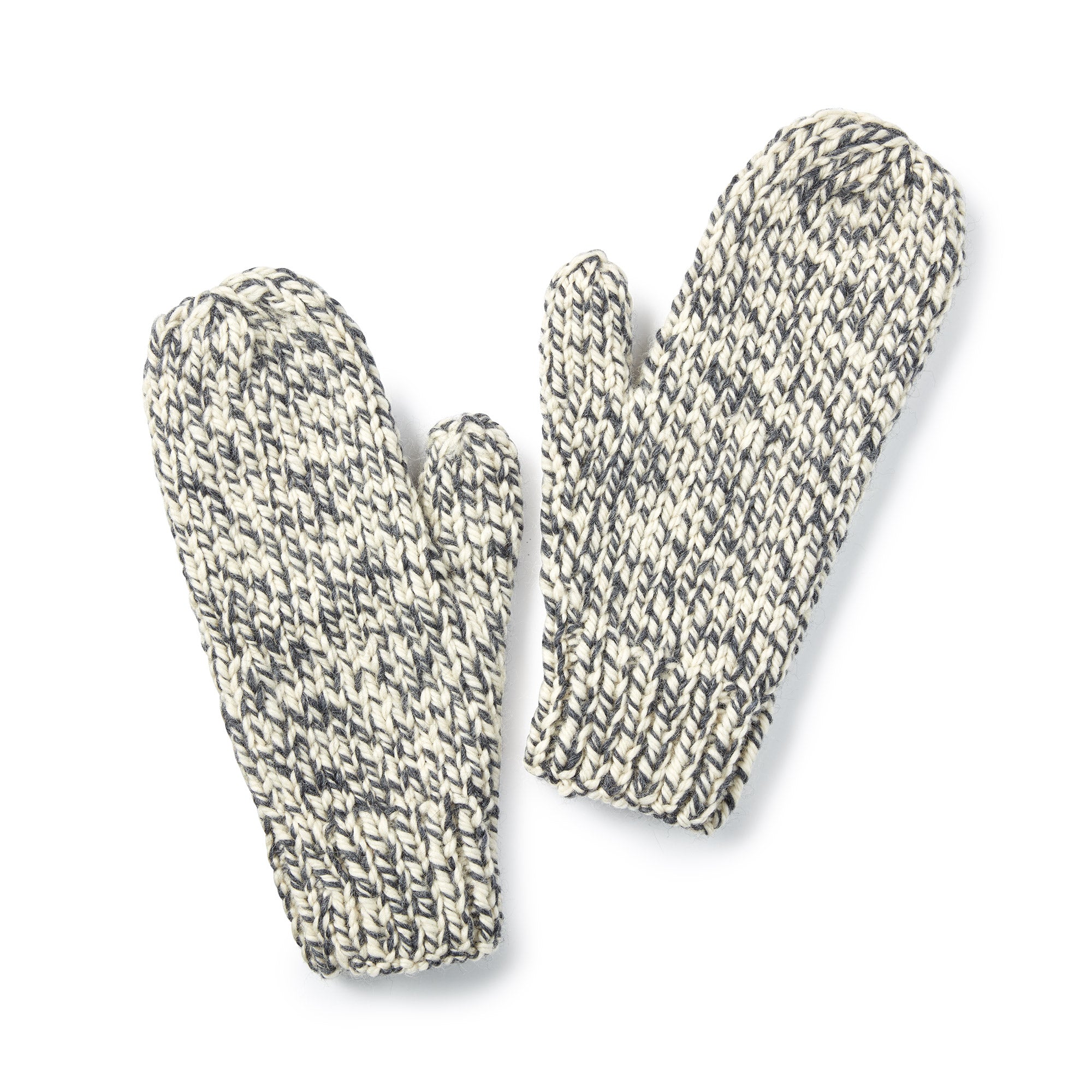 Free Beginner Patons Ragg Mitten Knitting Pattern | Yarnspirations