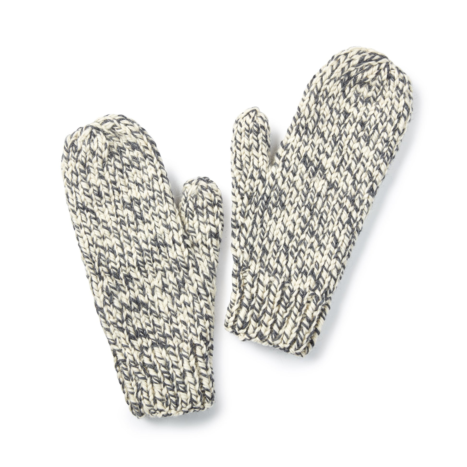 Free Beginner Patons Ragg Mitten Knitting Pattern | Yarnspirations