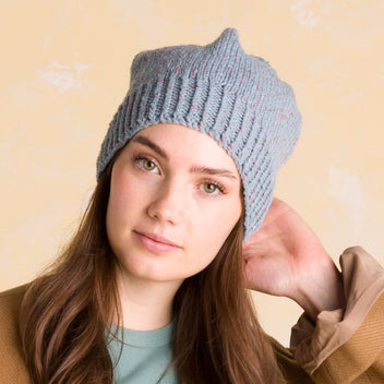 Free Beginner Patons Birchmount Knit Hat Pattern | Yarnspirations
