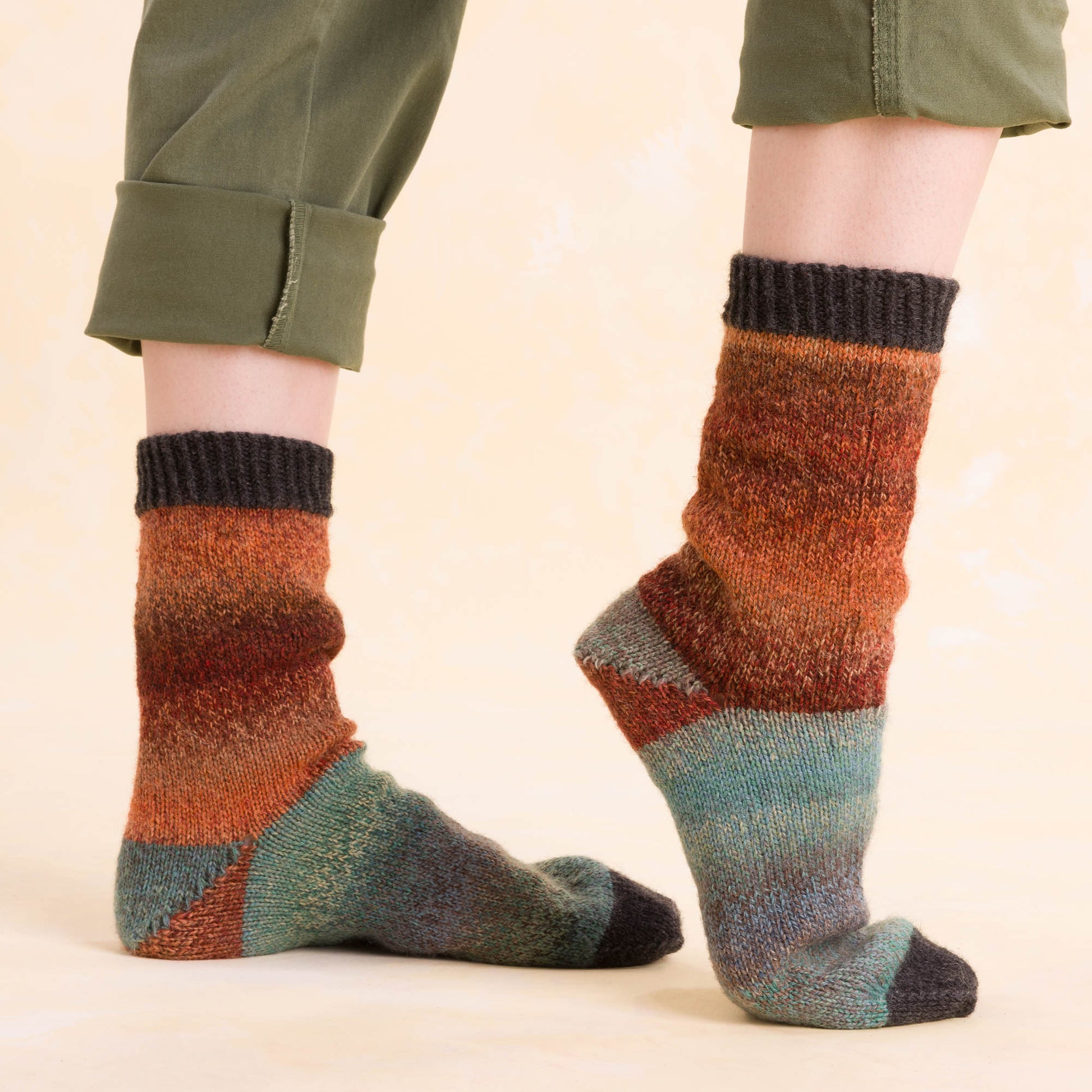 Free Patons Sock-a-Block Socks Knitting Pattern | Yarnspirations