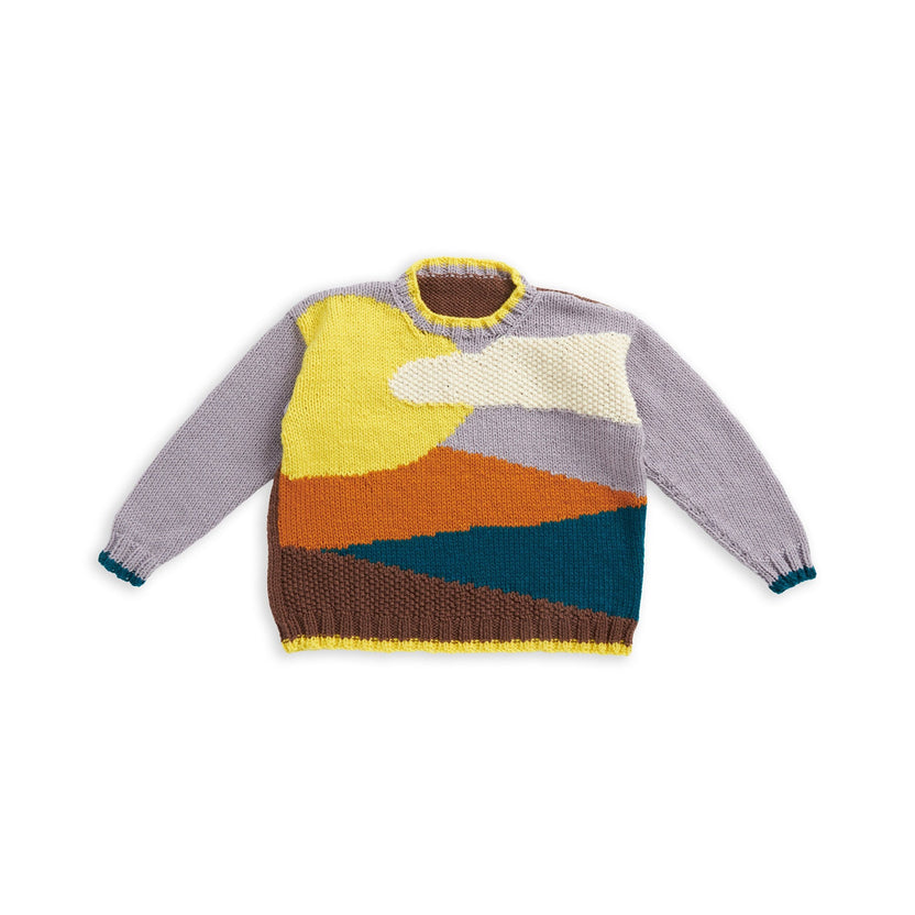 Free Patons Landscape Sweater Knitting Pattern | Yarnspirations