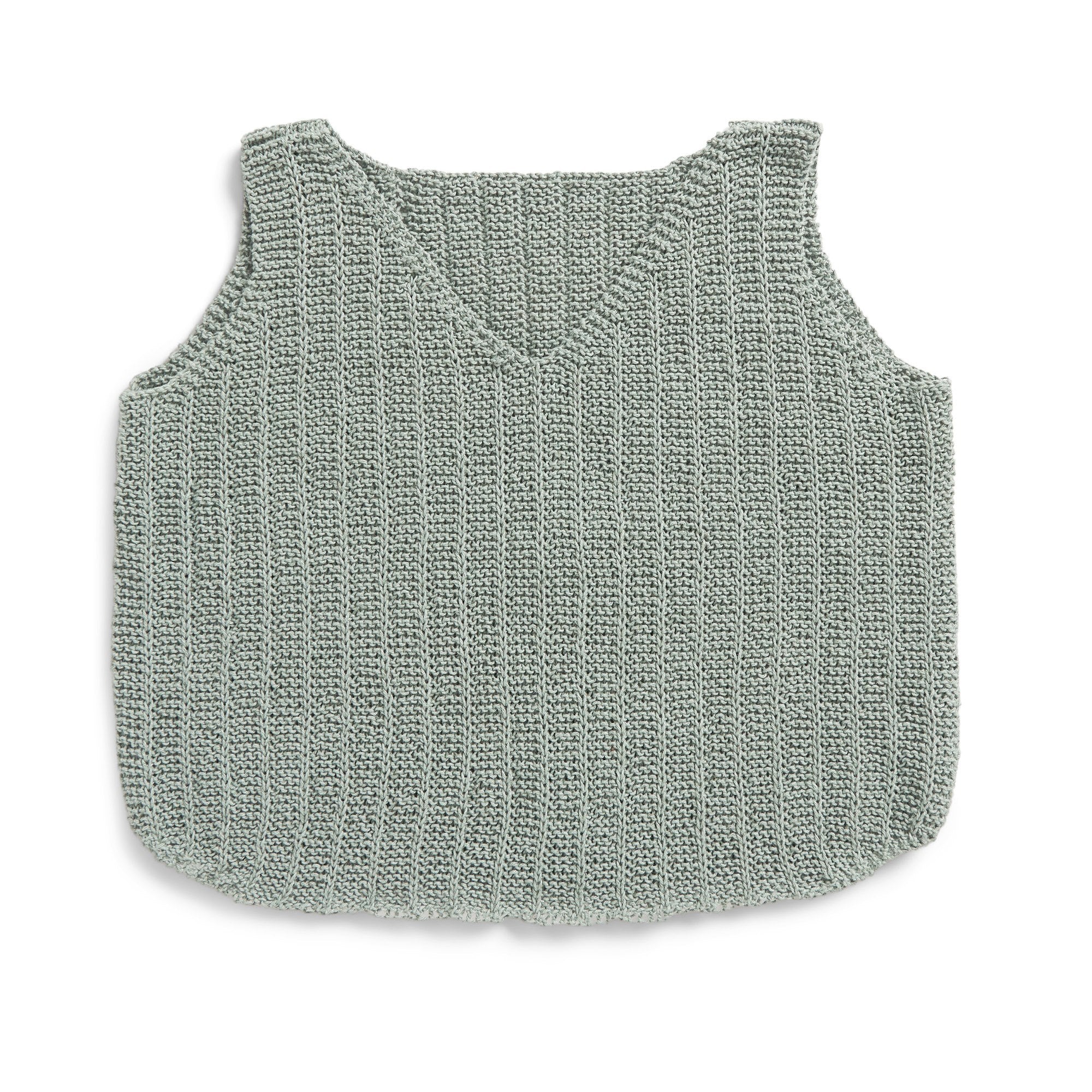 Free Patons Linen Straight Lines Knit Tank Pattern | Yarnspirations