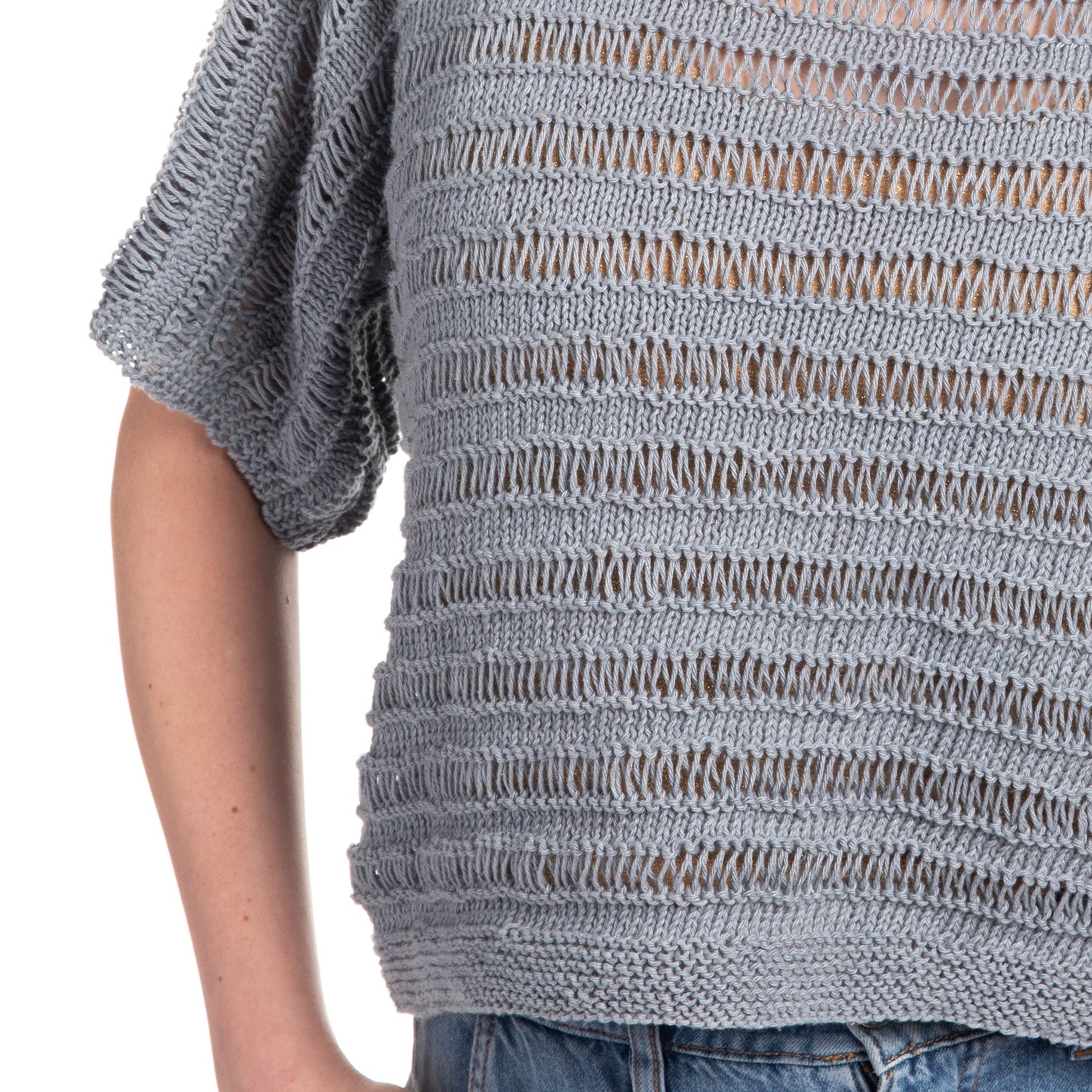 Free Easy Patons Knit Open Season Top Pattern | Yarnspirations