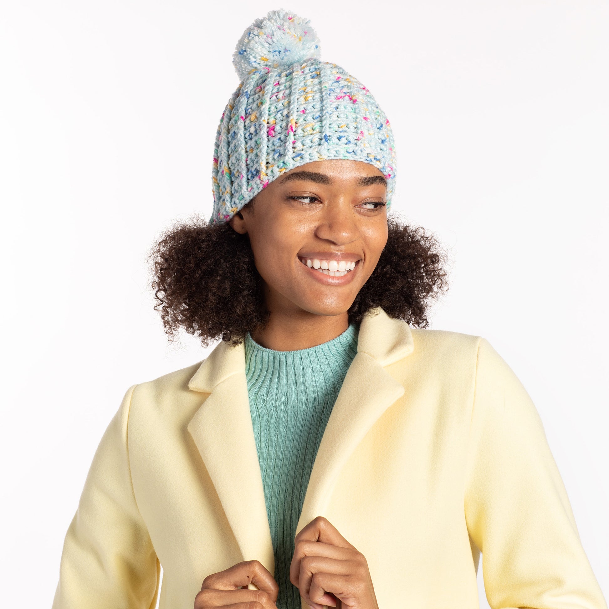 Free Easy Red Heart Waffle Stitch Hat Crochet Pattern | Yarnspirations